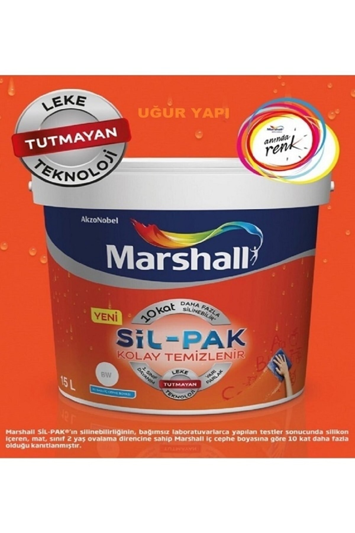 Marshall Silpak Silikonlu Silinebilir Leke Tutmayan Iç Cephe Duvar ...