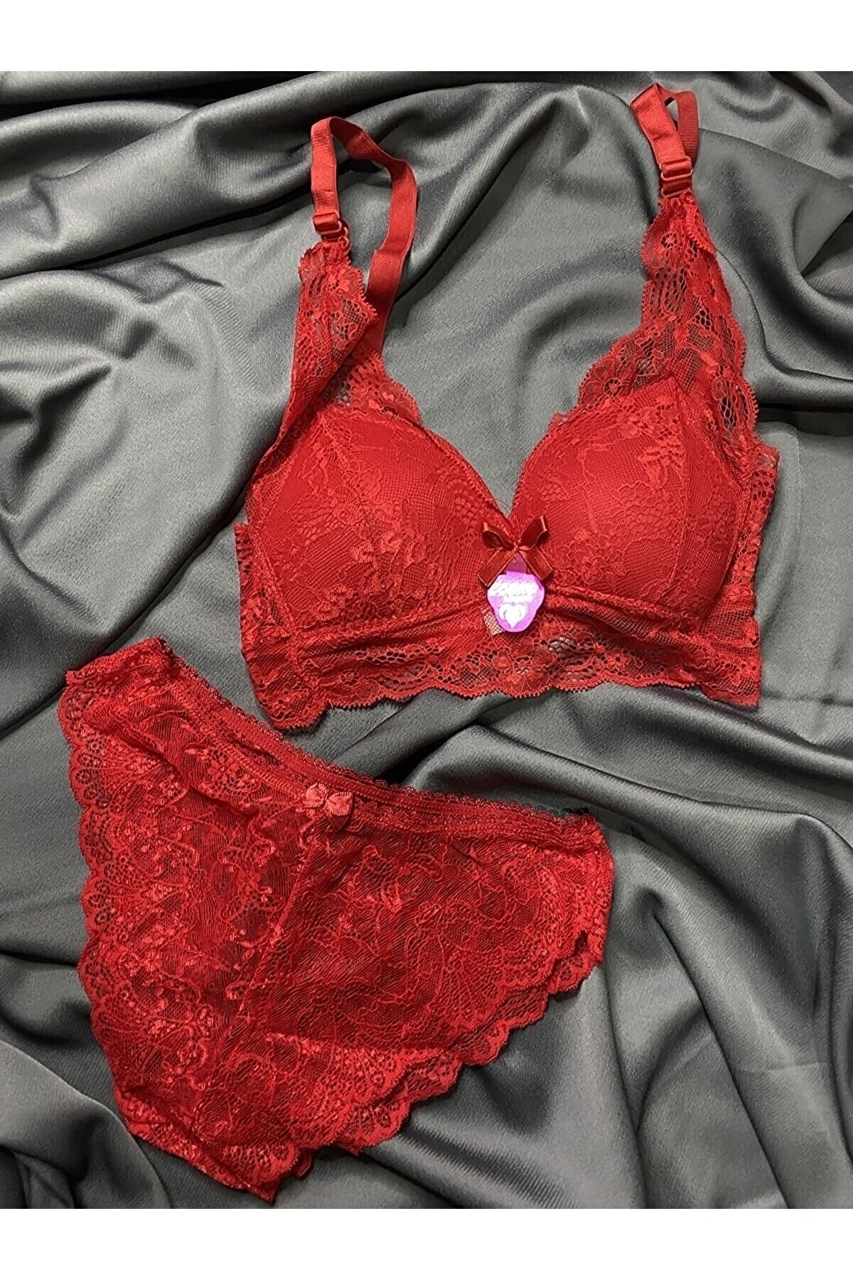 shine Kadın Fantezi Sütyen Bralet Büstiyer Kilot Iç Çamaşır Takımı ...