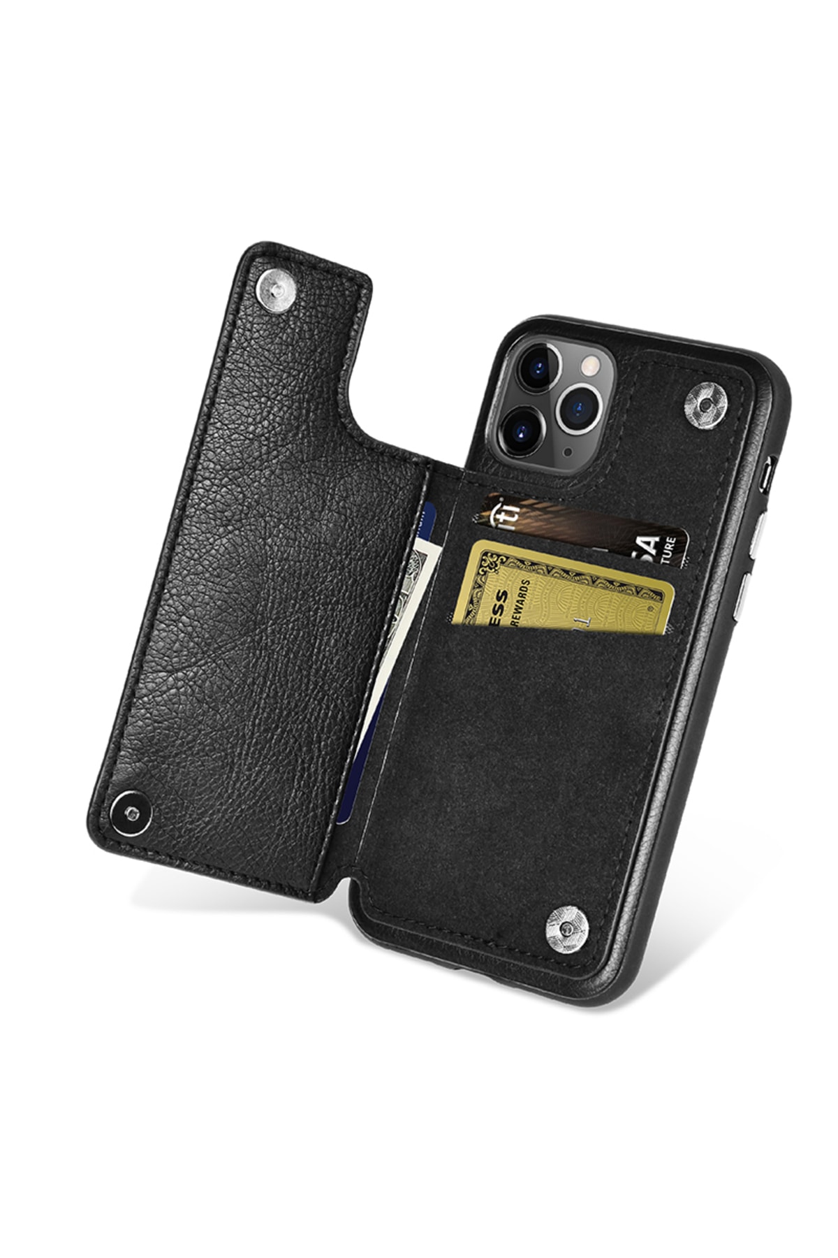 Lima Life Iphone 13 Uyumlu Siyah Kartlıklı Kılıf Cüzdanlı Akıllı Lüx Kılıf Kadın Erkek Cüzdan ...