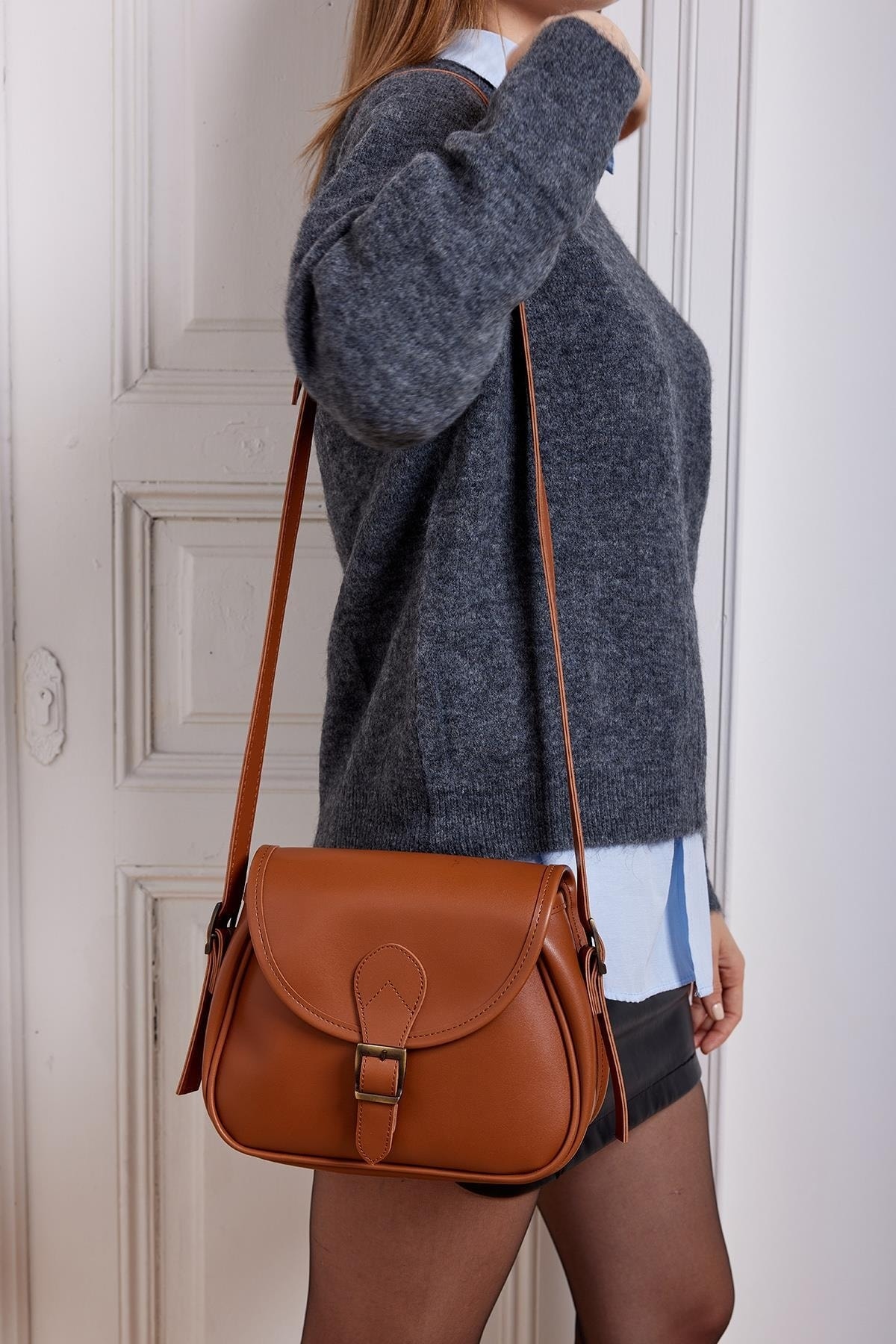 Mopia Taba Kadın Büyük Boy Kapaklı Çapraz Askılı Çanta Fiyatı ...