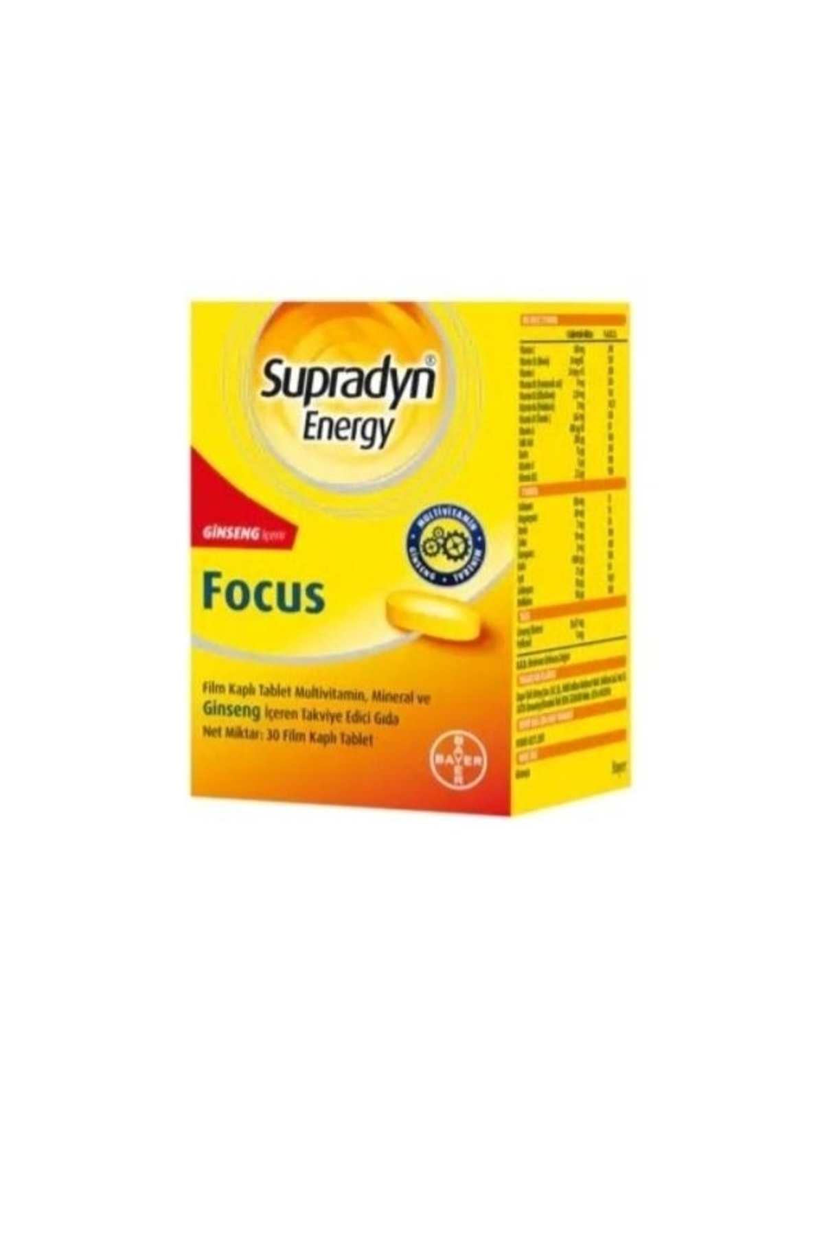 Supradyn Energy Focus Takviye Gıda 30 Film Tablet - Fiyatı, Yorumları
