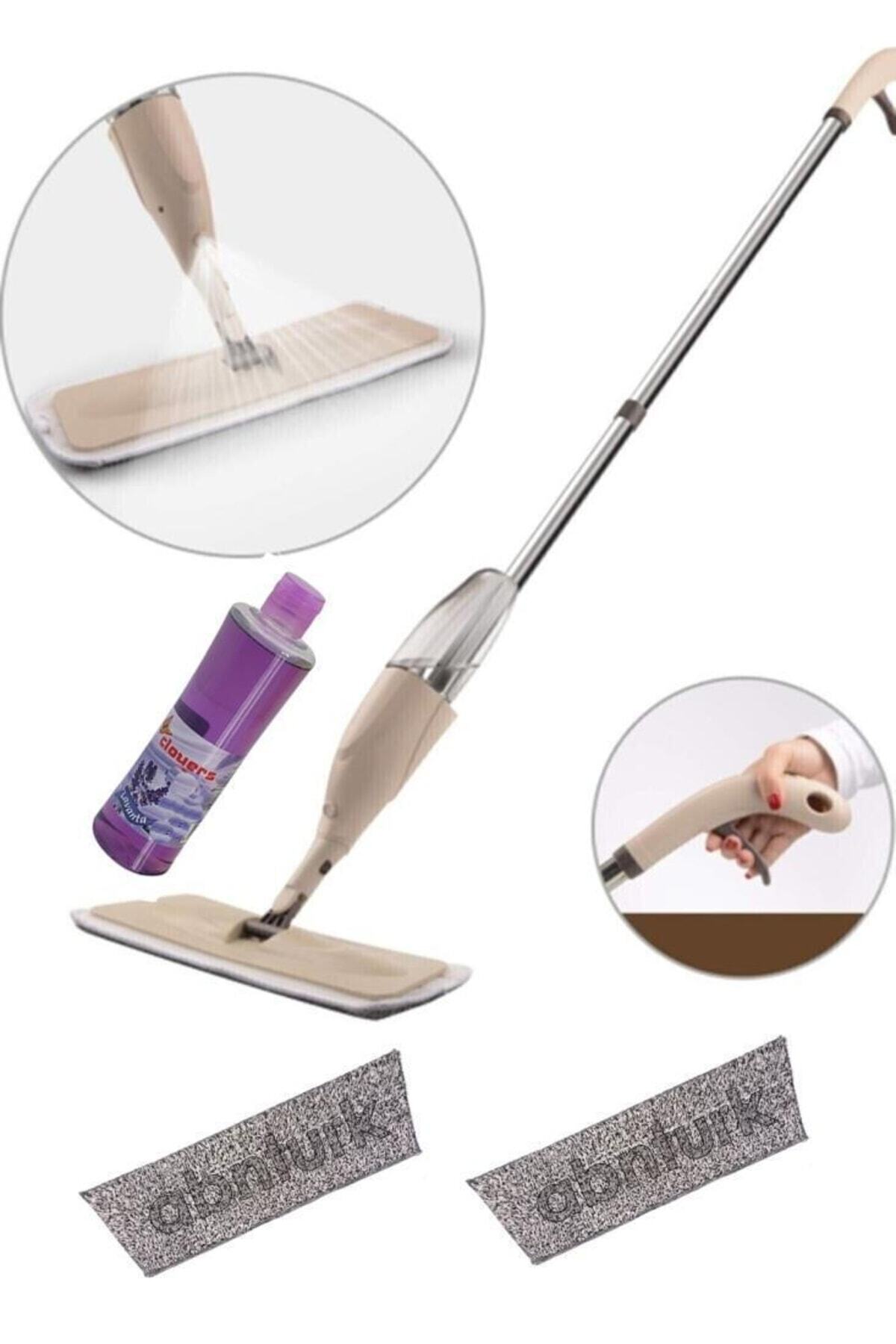 abnturk Özel Parfüm Hediyeli Büyük Hazneli Mikrofiber Spreyli Mop ...