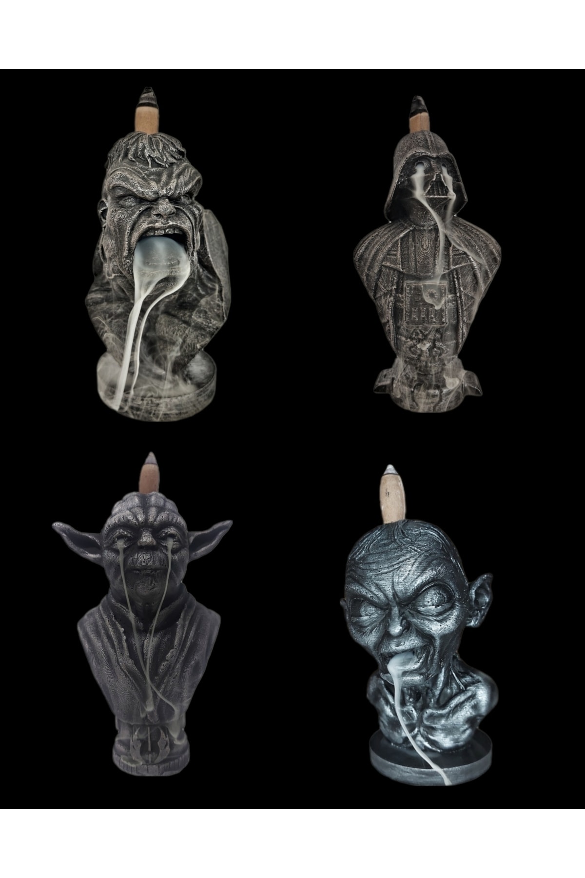 Ard.Art Hulk - Darth Vader - Yoda - Gollum 4lü Tütsülük Geri Akış Tütsü ...