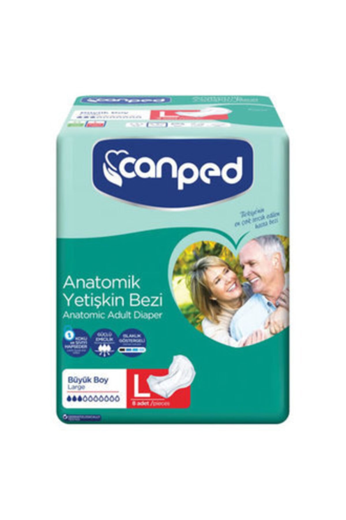 Canped Anatomik Hastabezi Normal Büyük 8'li Fiyatı, Yorumları - Trendyol