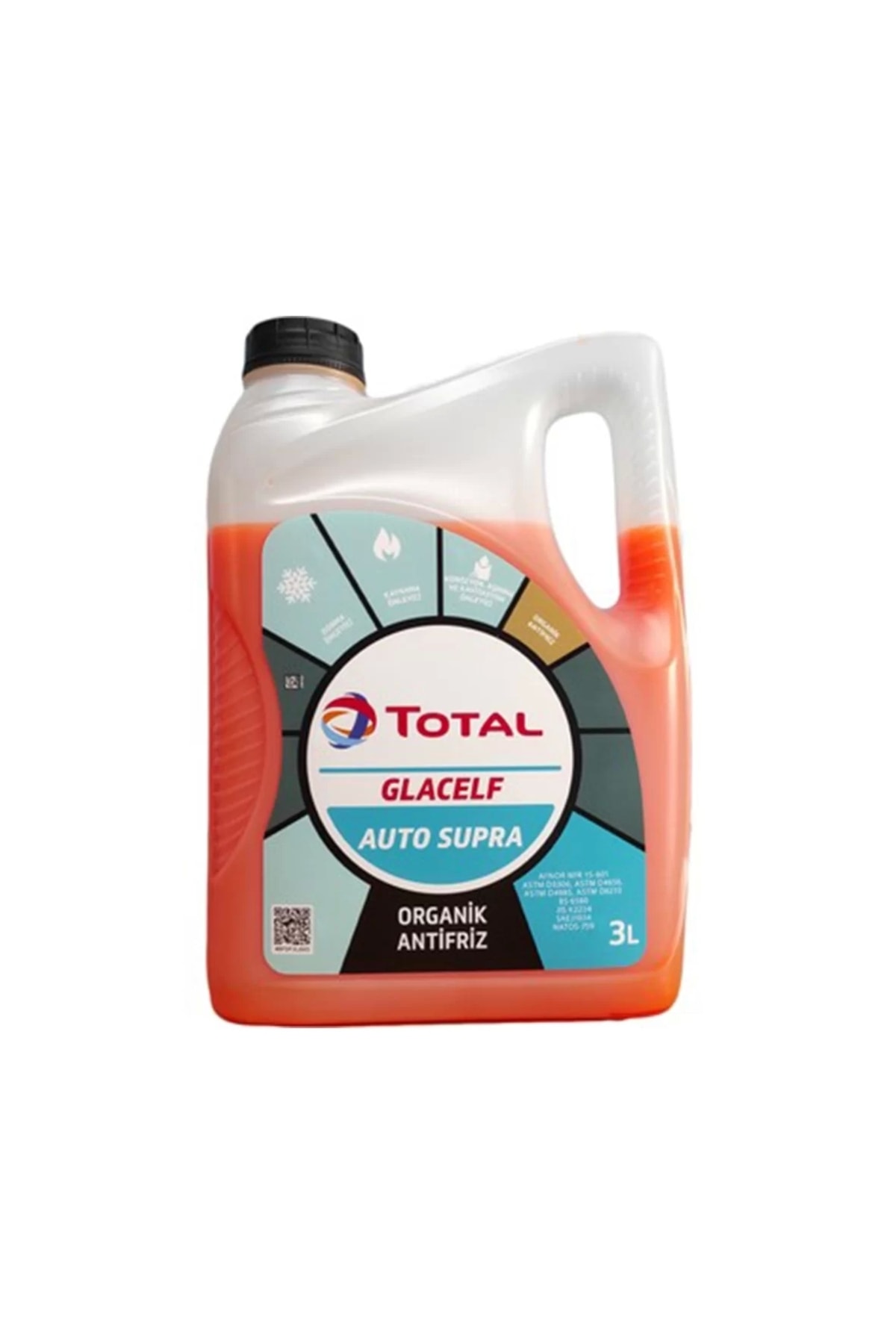 Total Glacelf Auto Supra Organik Kırmızı Antifriz 3 Litre Fiyatı ...
