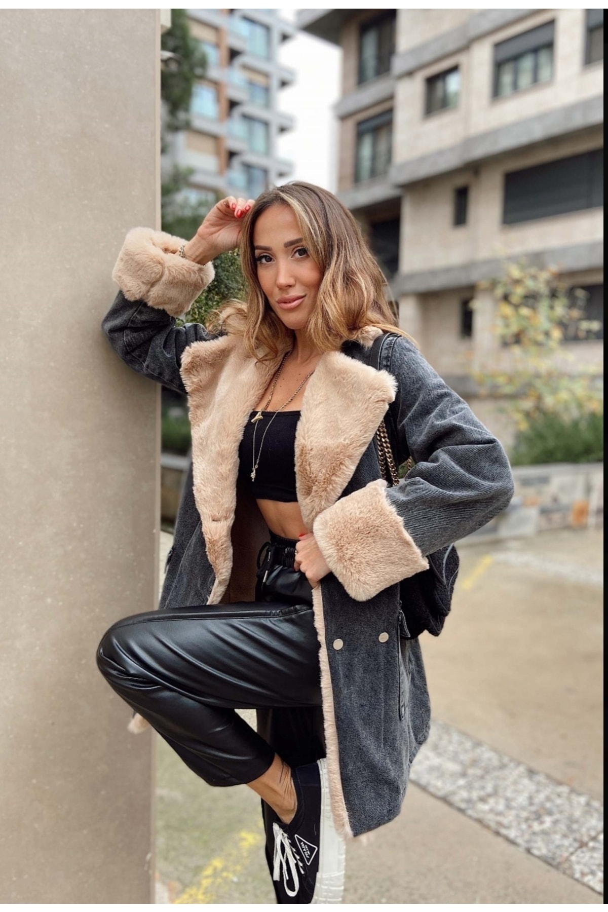 SAGİ JEANS Kadın Içi Full Kürk Denim Kadın Mont Fiyatı, Yorumları ...