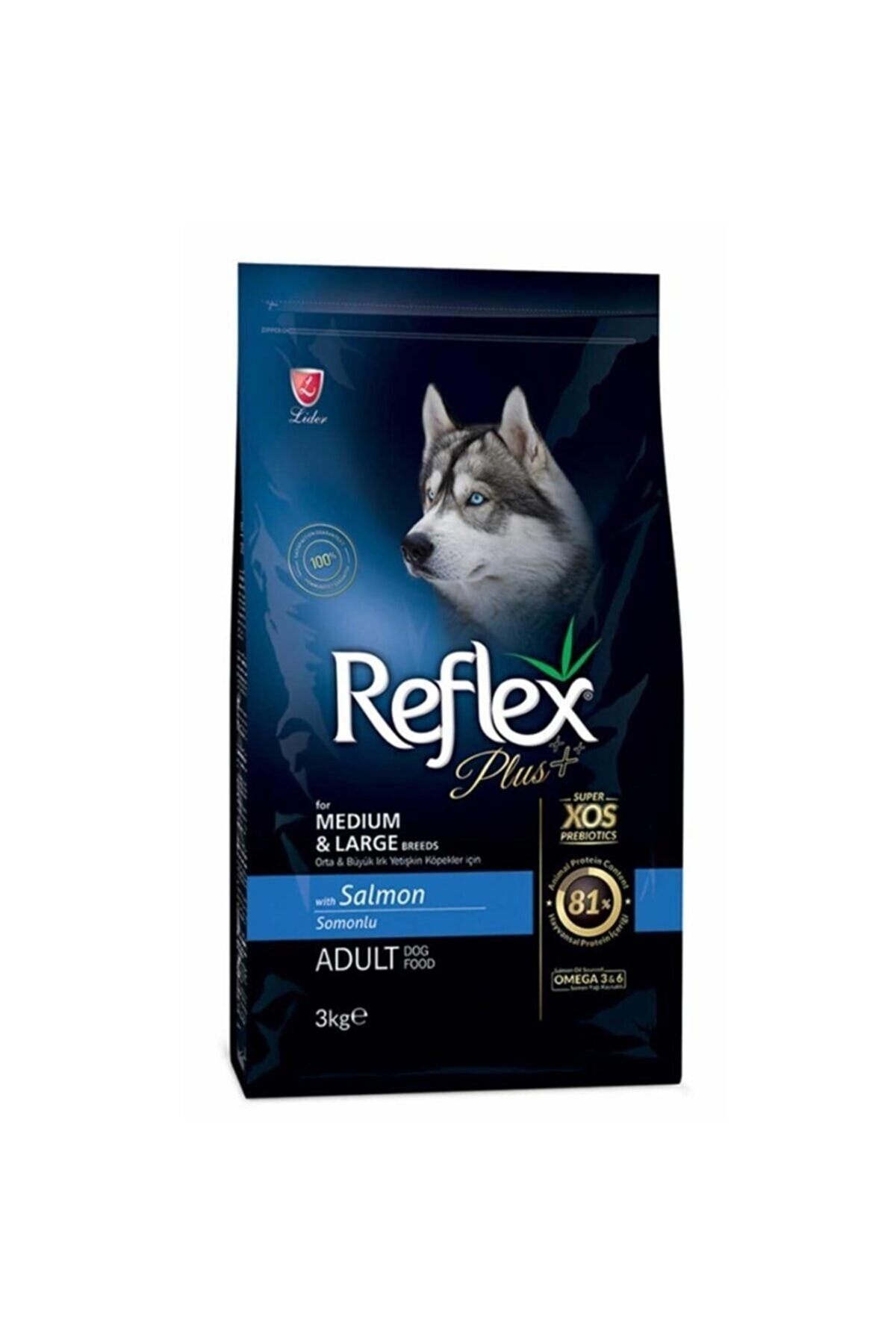 Reflex 3 Kg Somonlu Orta Ve Büyük Irk Yetişkin Köpek Maması 3 Kg Fiyatı, Yorumları - Trendyol