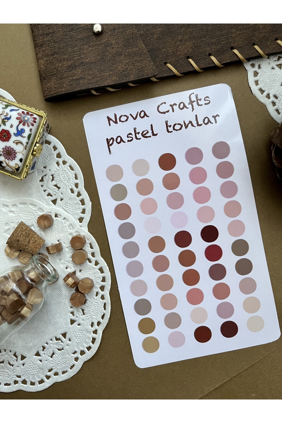 Nova Crafts Pastel Tonlar Nokta Sticker / Bullet Journal Için Uygundur ...