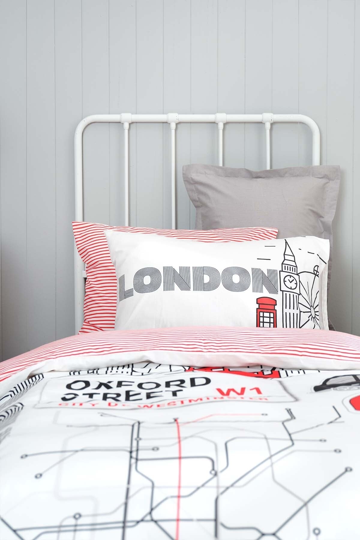 Karaca Home Young London %100 Pamuk Tek Kişilik Nevresim Takımı ...