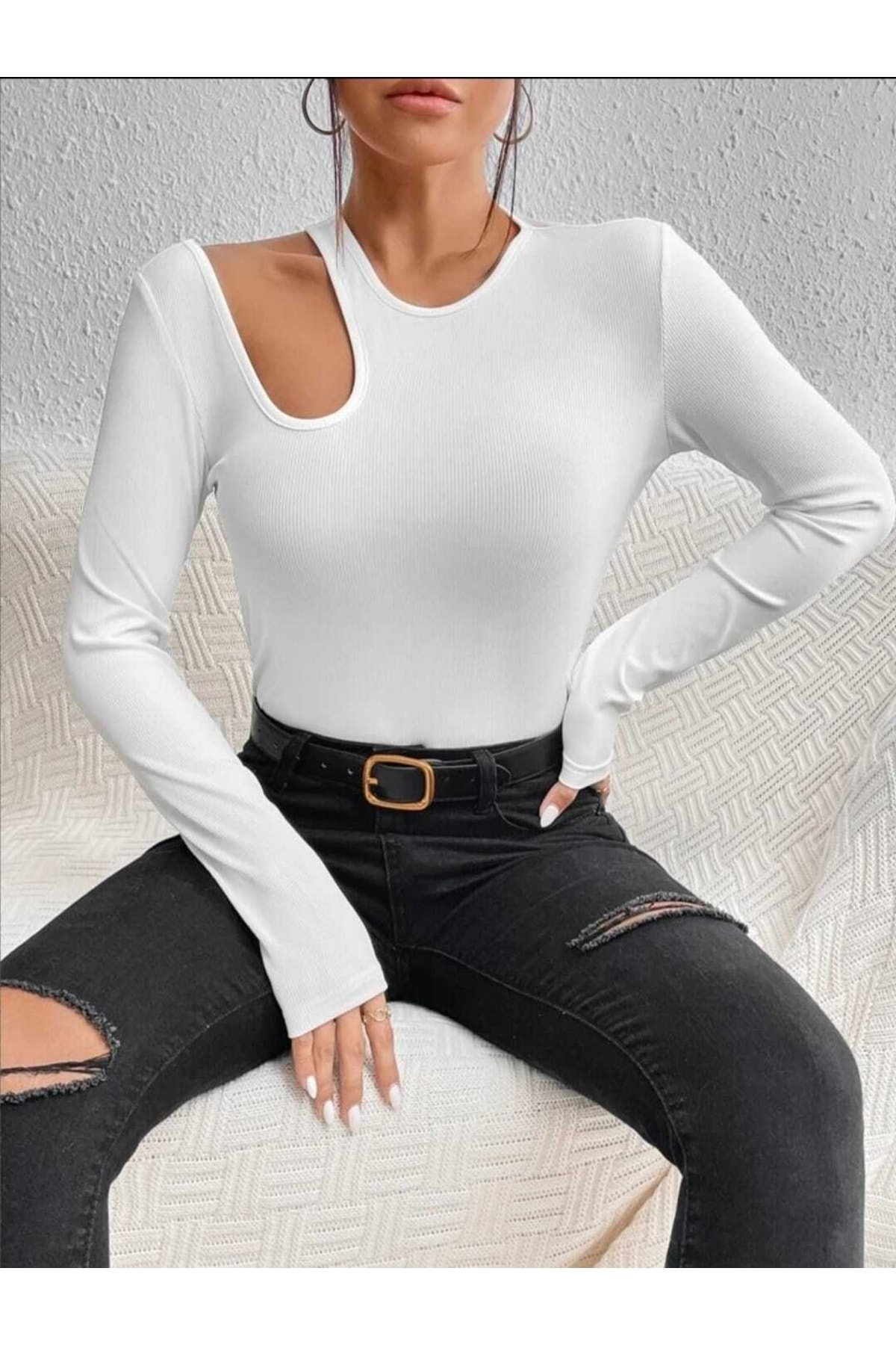 morche Kadın Omuz Detay Cut Out Bodycon Örme Bluz Fiyatı, Yorumları ...