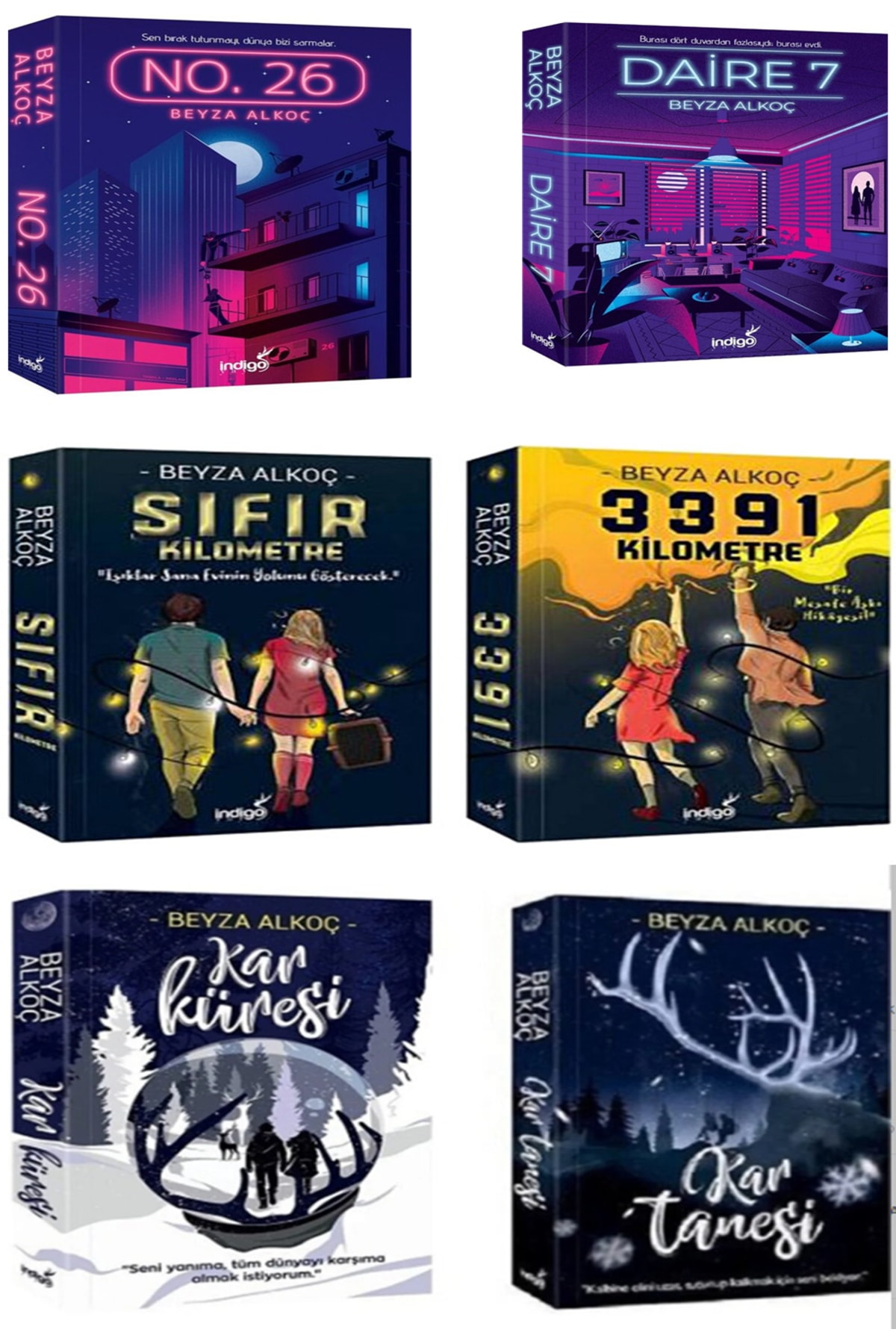 İndigo Kitap Daire 7 No 26 Sıfır 3391 Kar Tanesi Kar Küresi Karton ...