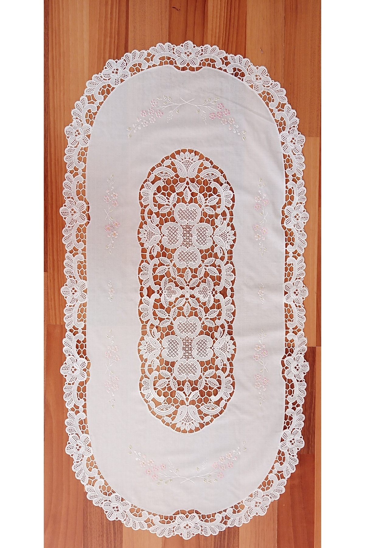 Blue Home Meiwa Dantel Işleme Görünümlü Pvc Runner Sehba Dolap Örtüsü ...