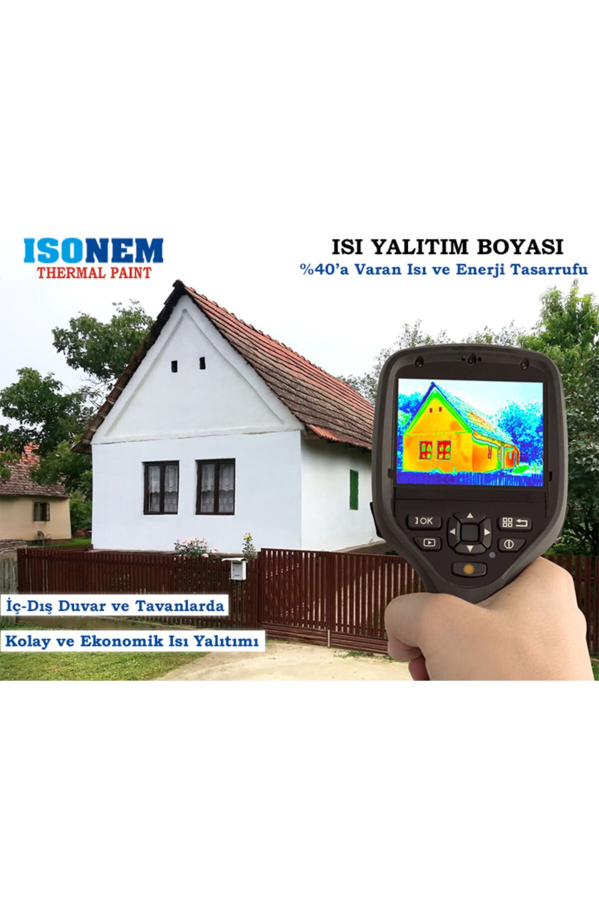 Isonem Thermal Paint İç ve Dış Cephe Isı Yalıtım Boyası 18 kg Fiyatı ...