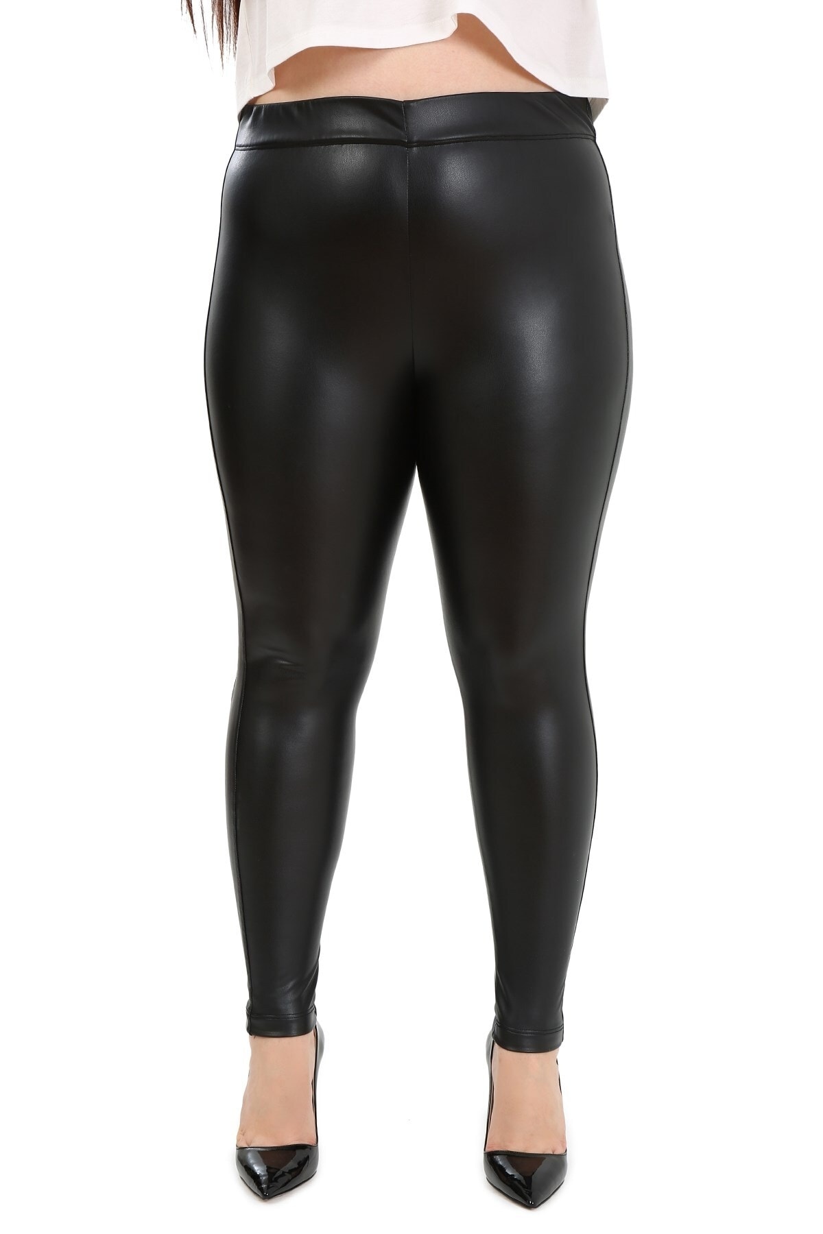 DISENTIS MODEST Büyük Beden Beli Lastikli Bilek Hizasında Panelli Siyah ...