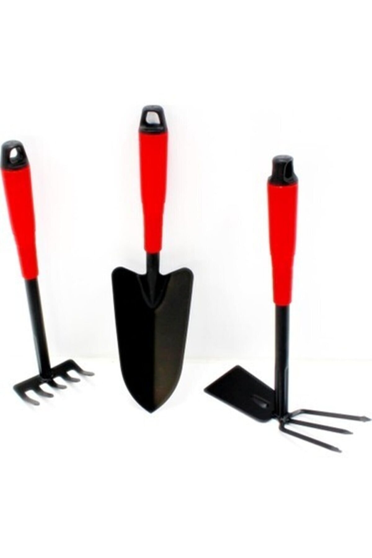 ÇEÇEN HOME Mini Hobi Metal Bahçe Seti Tırmık Çapa Kazma Kürek 3lü ...