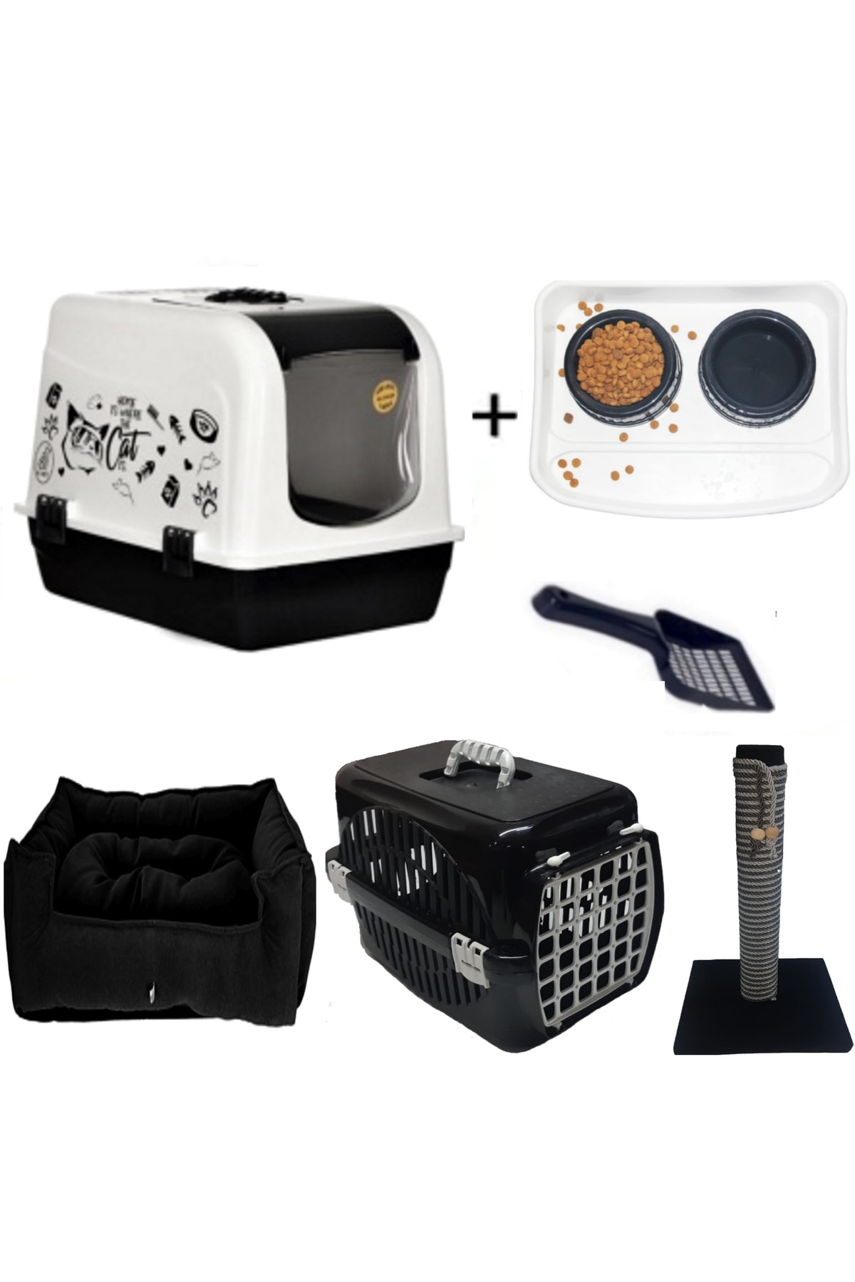 optimal&prime Maxi Kedi Tuvalet Kabı Üsten Açılır Kare Yatak, Taşıma ...