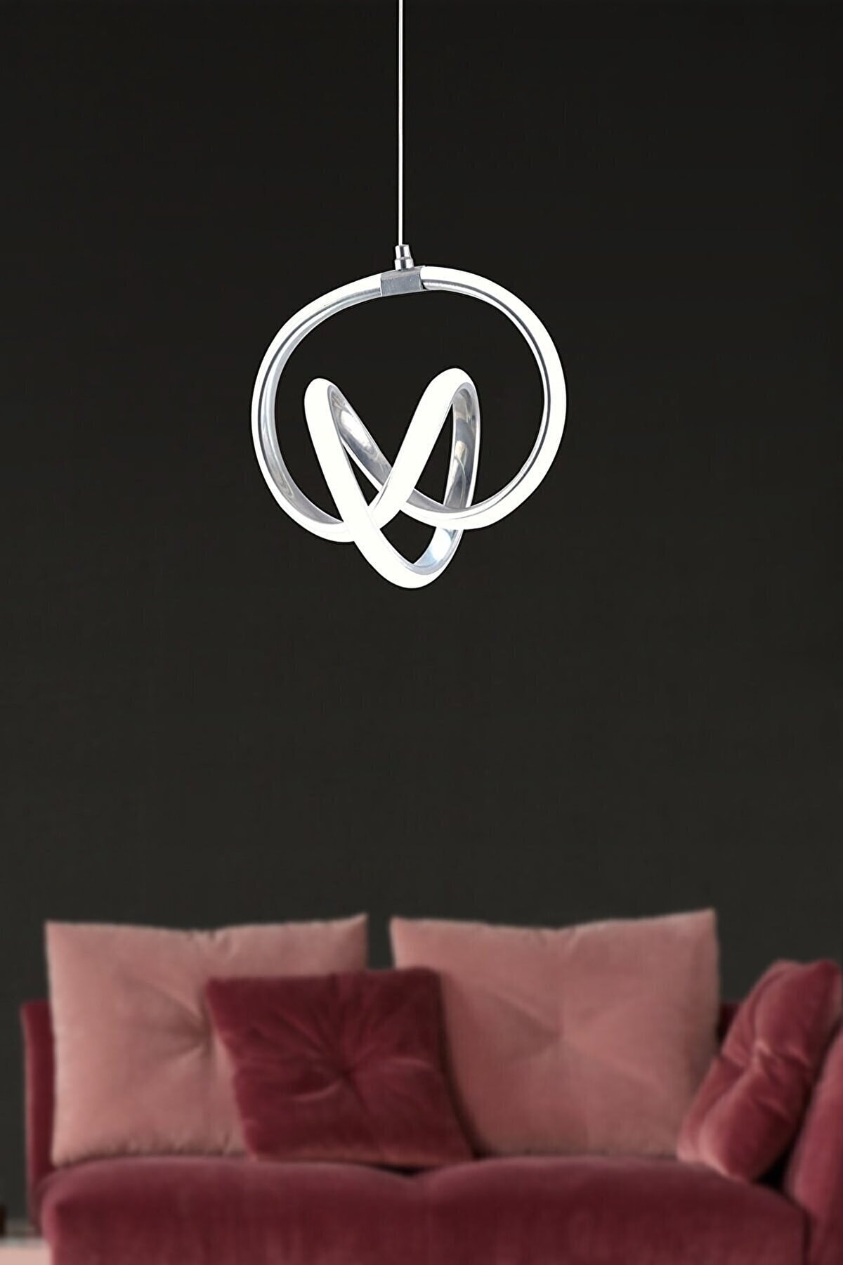 Modern Sarkıt Led Avize Salon Mutfak Oda Hol Avize Beyaz Led DELTA ...