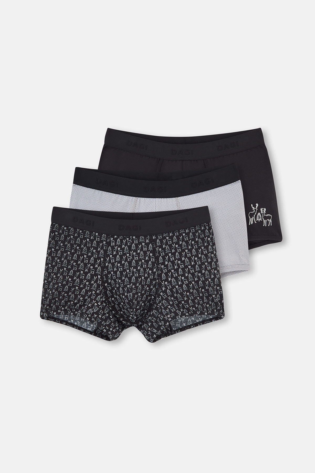 Dagi Gri 3 'lü Jakar Lastik Pamuklu Boxer Fiyatı, Yorumları - Trendyol