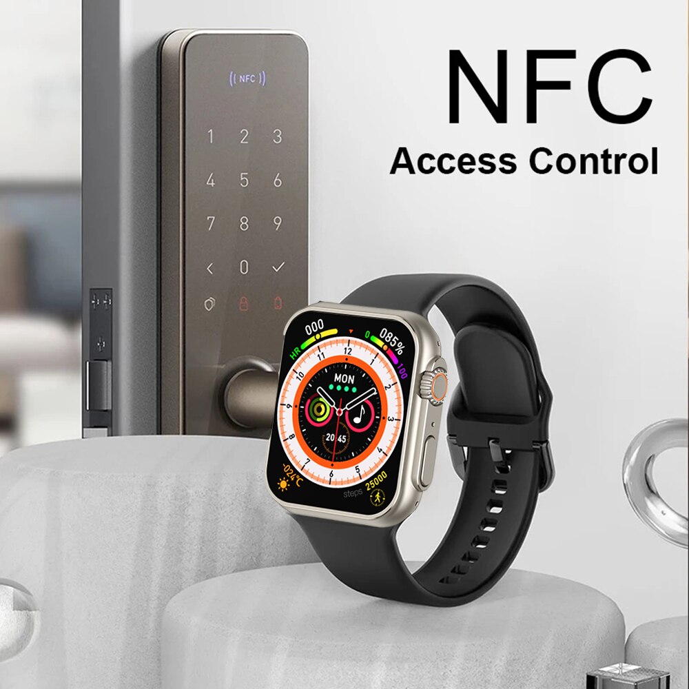 Technodia Gs8 Ultra Plus Akıllı Saat Nfc Kablosuz Şarj Arama Konuşma ...
