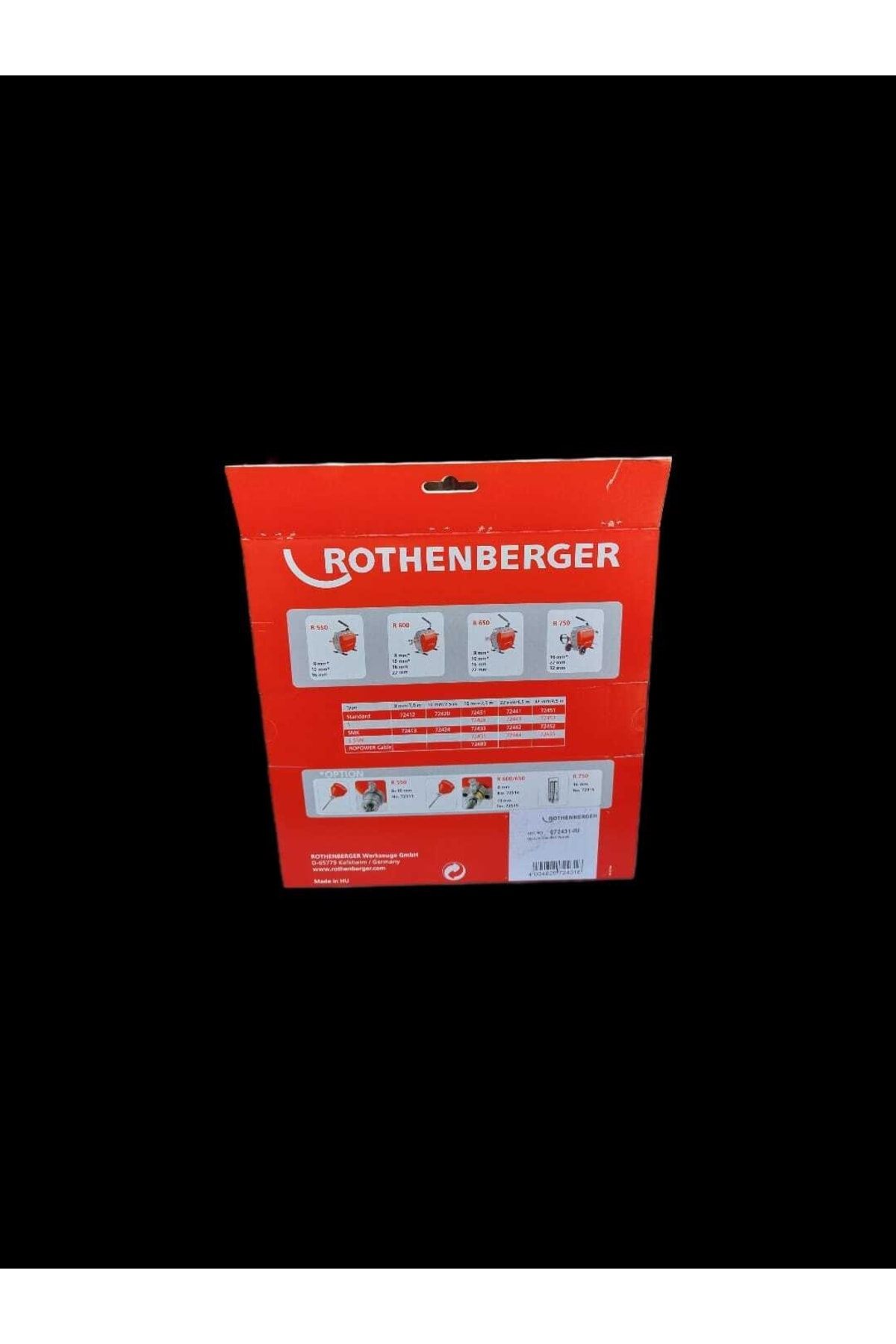 Rothenberger 16 Mm R 600 Için Boru Temizleme Ve Tıkanıklık Açma Spirali ...
