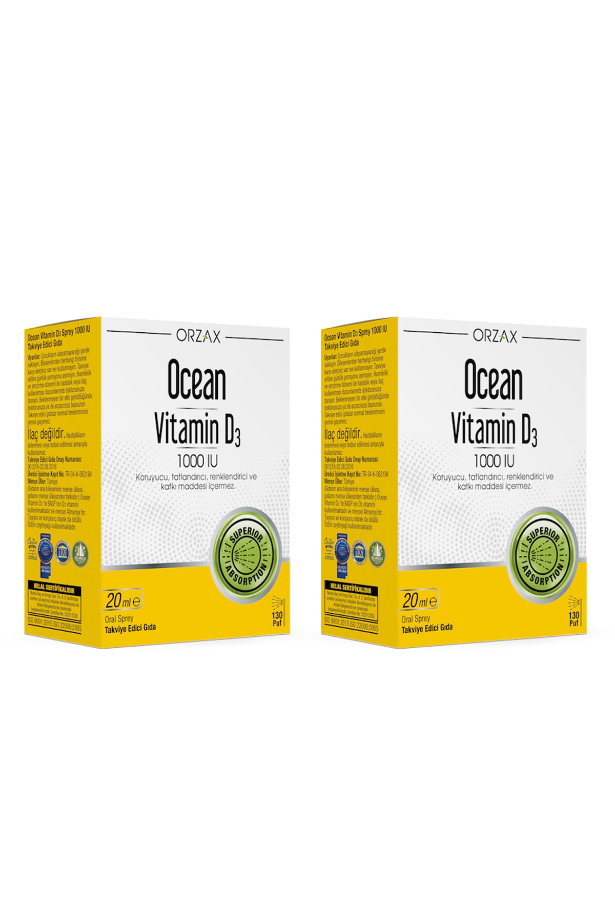 Ocean Vitamin D3 1000 Iu 20 Ml Sprey 2 Adet Fiyatı, Yorumları - Trendyol