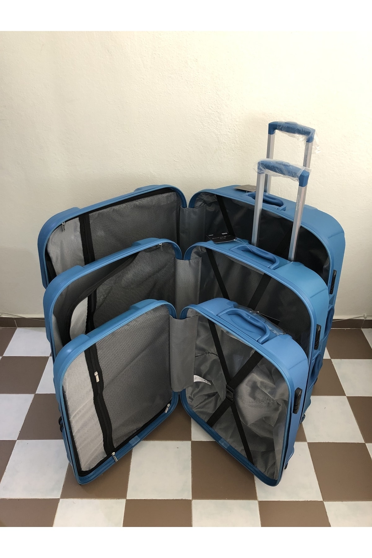 Albatros Gökçe Çanta Pp501 618 Ice Blue Kabin Boy Kırılmaz Valiz Fiyatı ...