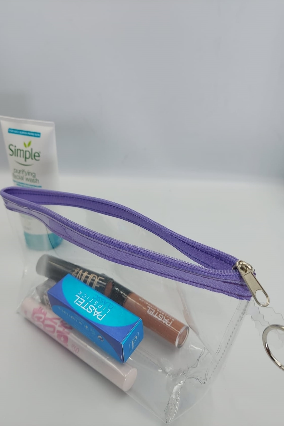 Togin Lila, Şeffaf Üçgen Makyaj Çantası Fiyatı, Yorumları - Trendyol