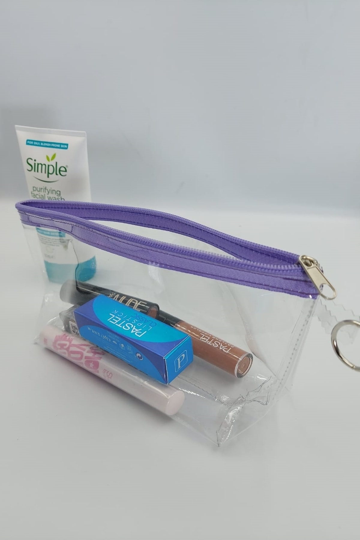 Togin Lila, Şeffaf Üçgen Makyaj Çantası Fiyatı, Yorumları - Trendyol