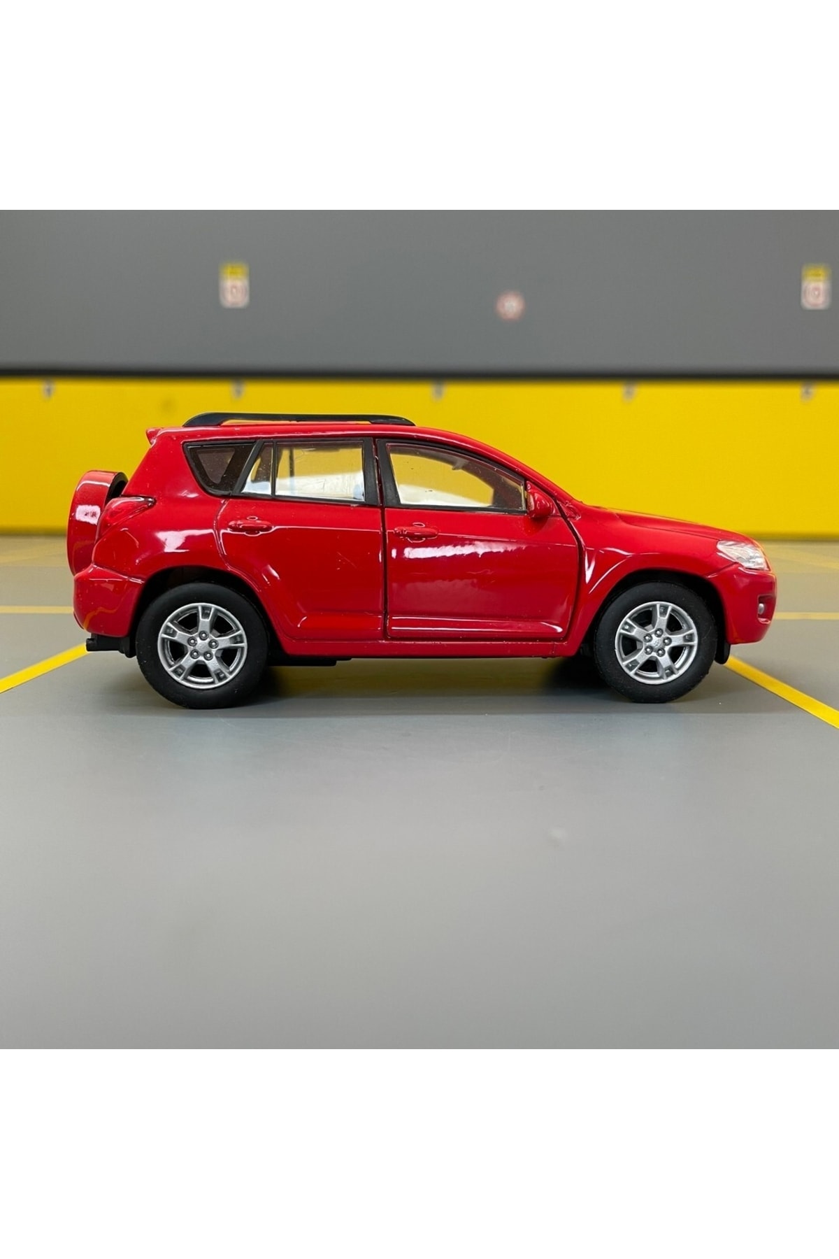 WELLY Toyota Rav4 1/36 Ölçek Diecast Metal Model Araba Çek Bırak Araba ...