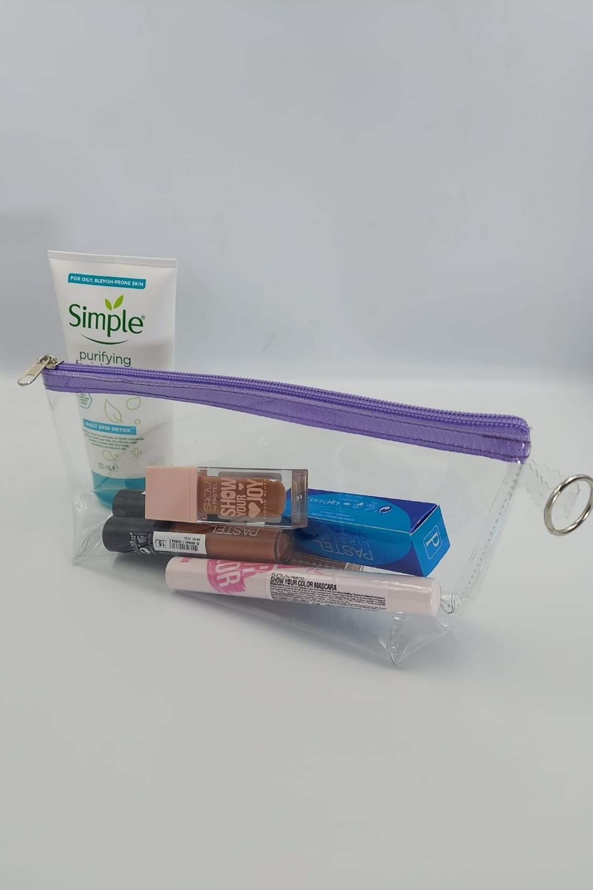 Togin Lila, Şeffaf Üçgen Makyaj Çantası Fiyatı, Yorumları - Trendyol