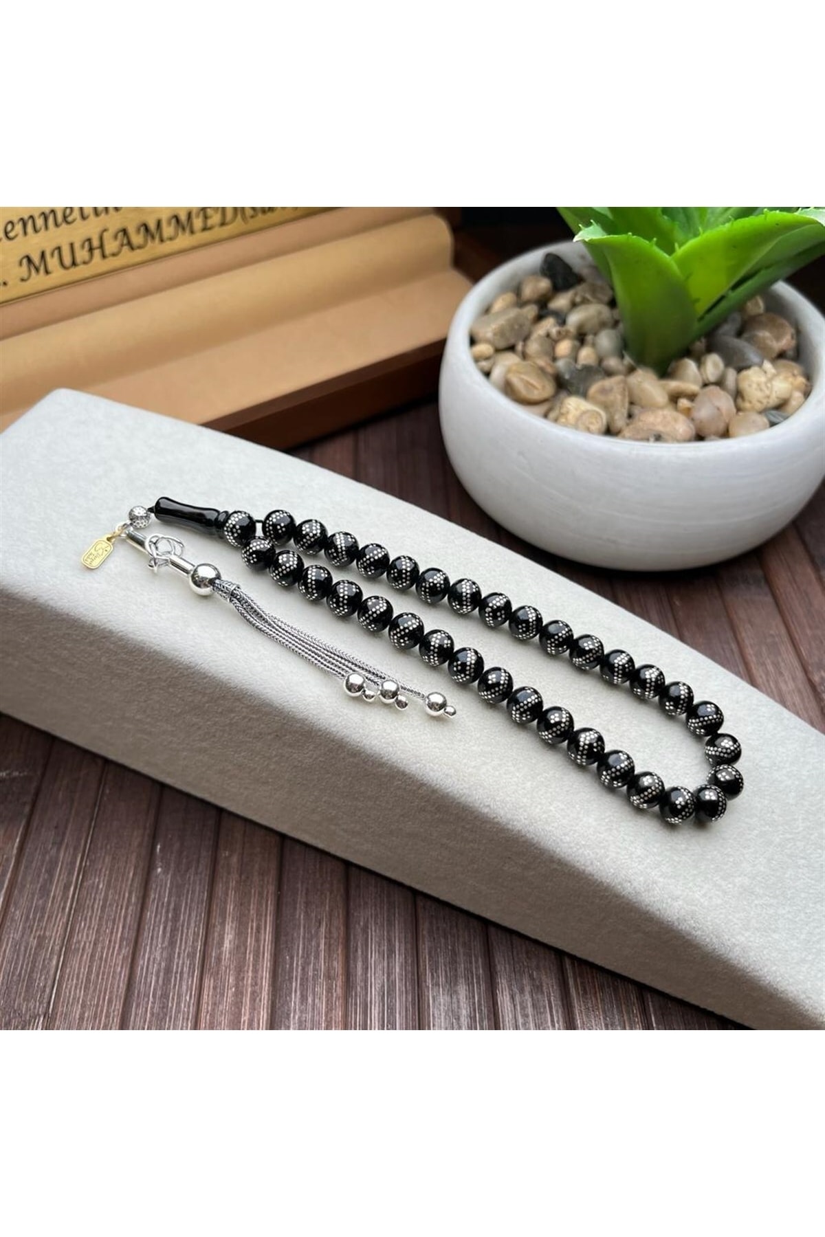 dergah tesbih Bilek Boy Gümüş Işlemeli Oltu Taşı Tesbih 8 Mm Fiyatı ...
