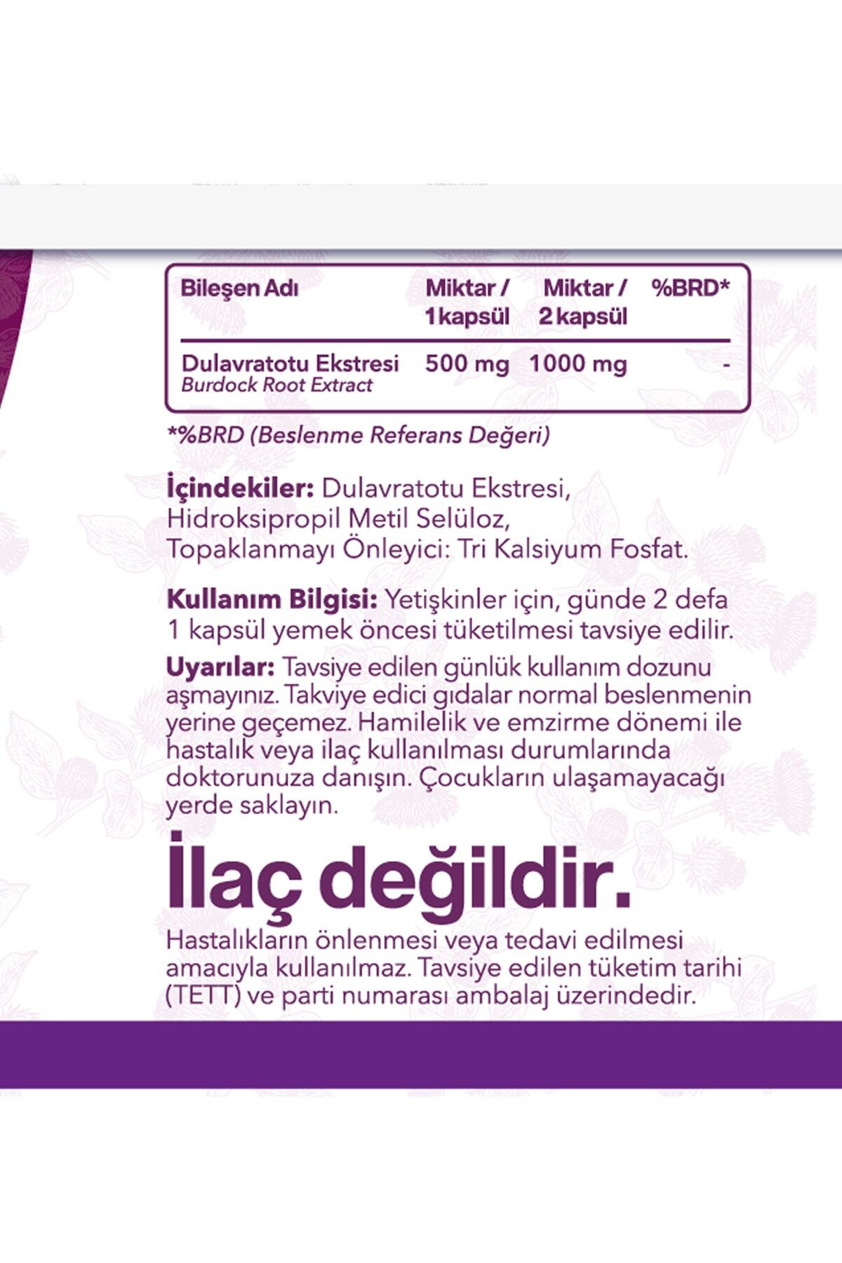 PolyPhyto Burdock Root Extract (DULAVRAT OTU EKSTRESİ) 60 Bitkisel ...