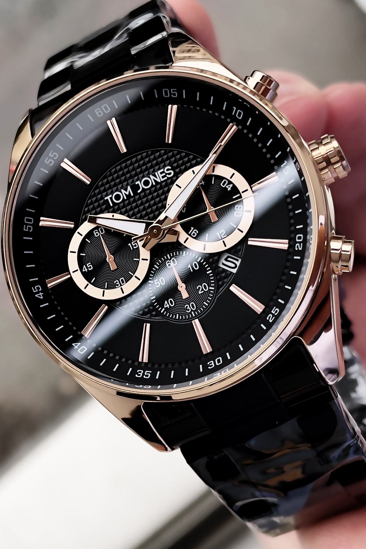 Tom Jones Siyah Çelik Kordon Erkek Kol Saati Bileklik Hediye Agr512 ...