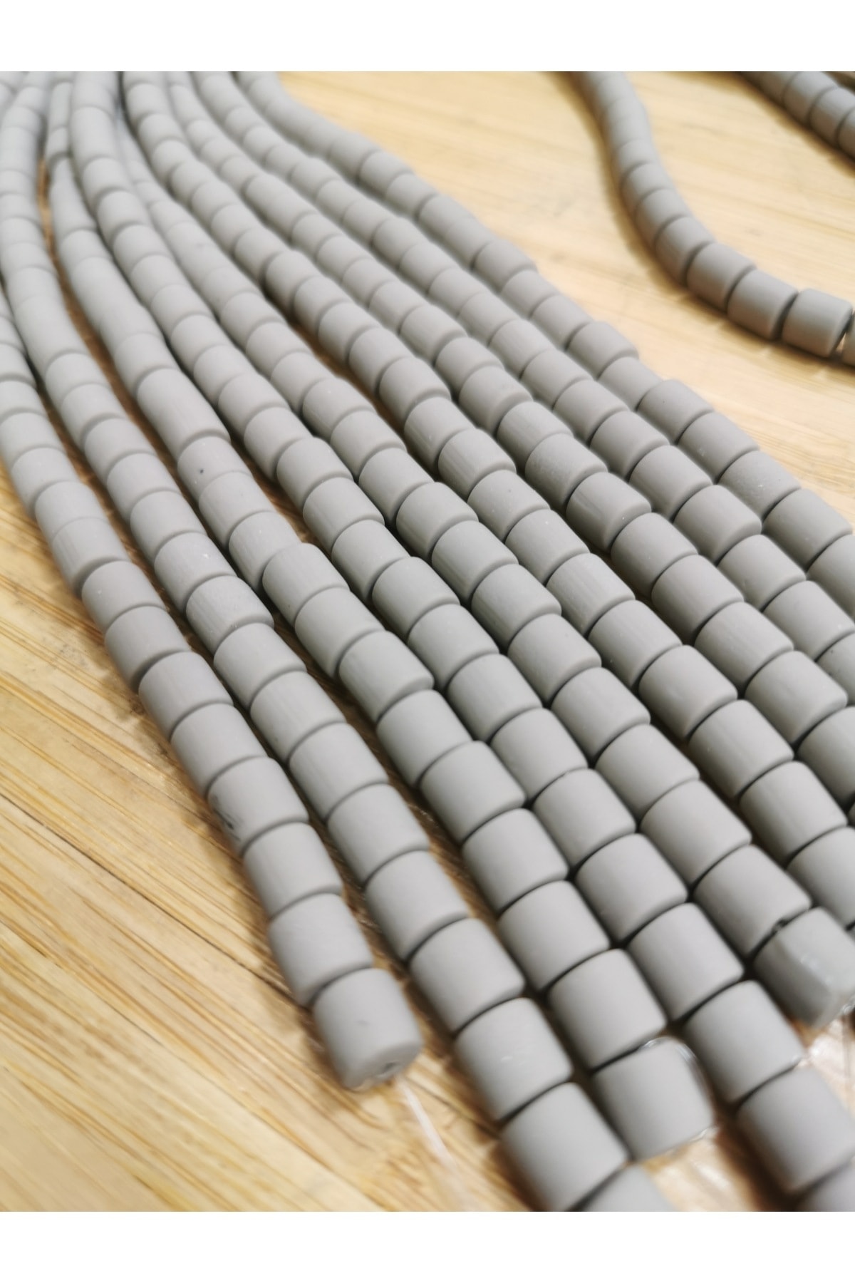 LİVZA BİJUTERİ Lino Beads, Polymer Clay Lino Dough Bead String, 6mm Cylinder 40cm - Trendyol