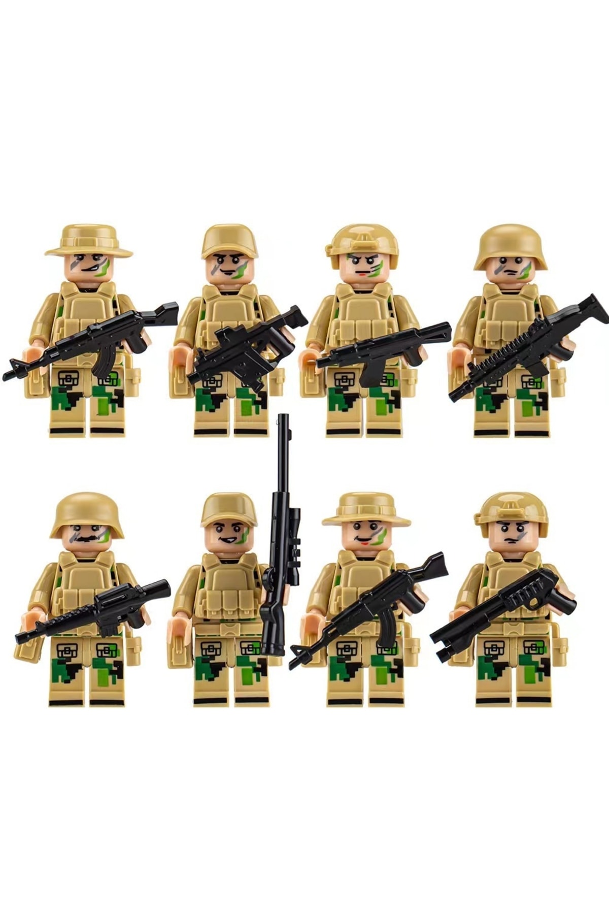 marimari 8 Adet Lego Uyumlu Asker Seti Görsel Ile Aynıdır Fiyatı ...