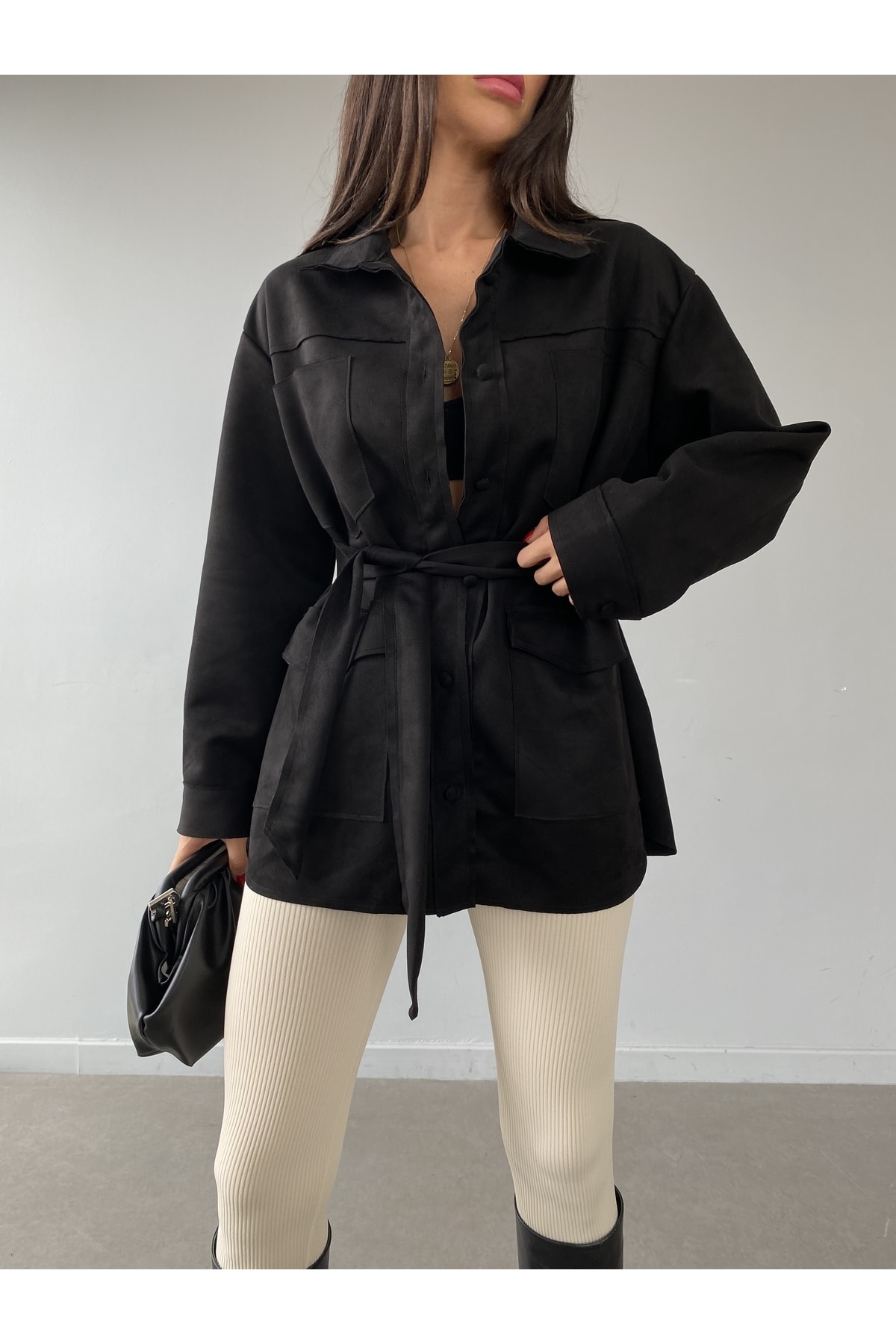 xtop Süet Belden Bağlama Detaylı Gömlek Ceket Fiyatı, Yorumları - Trendyol
