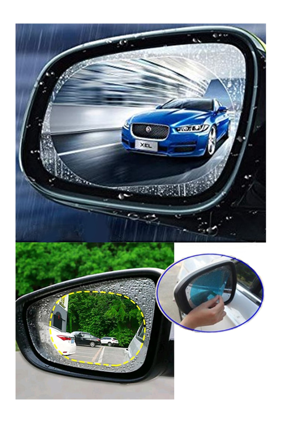 MeyZone Oto Dış Ayna Yağmur Kaydırıcı Yağmur Tutmaz Kaydırıcı Film 2 ...