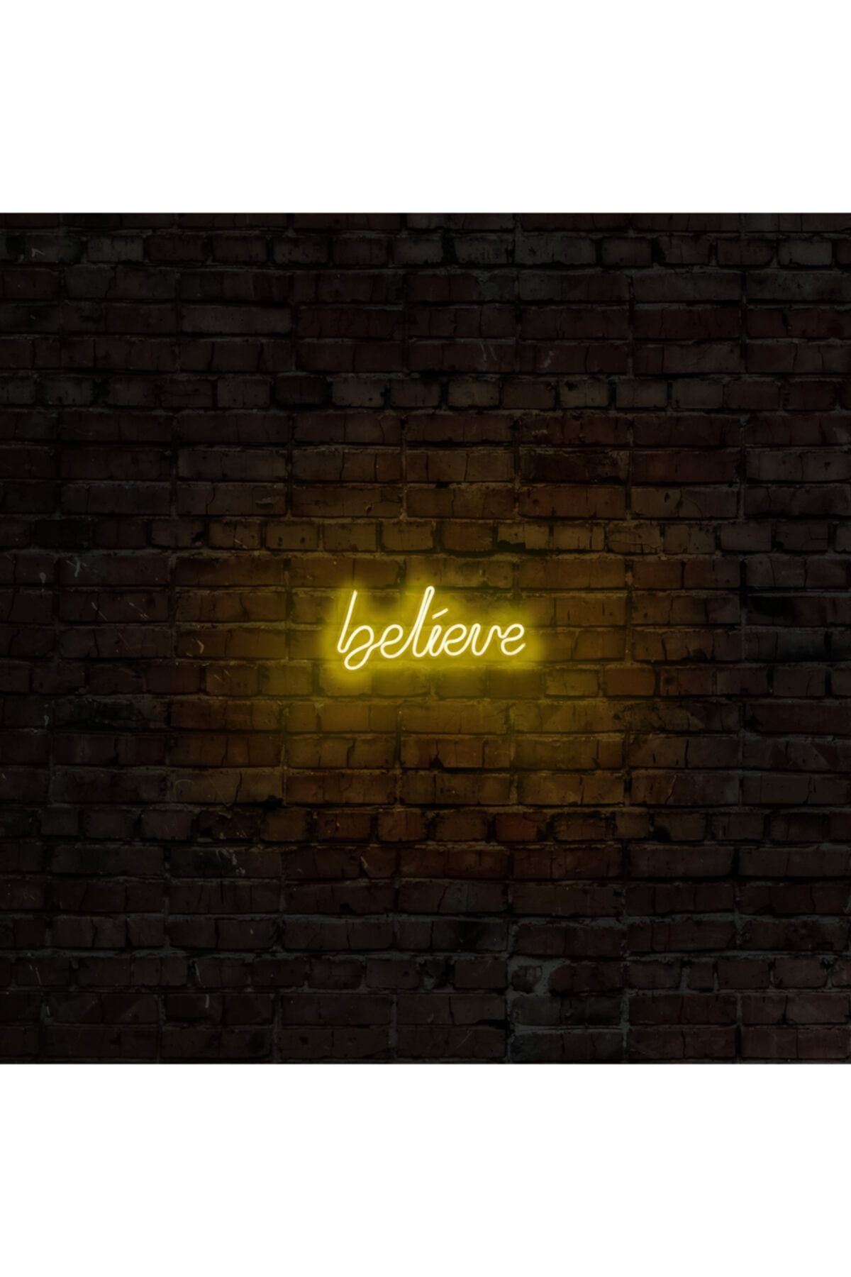 Neon Graph Believe Led Dekoratif Duvar Aydınlatması Neon Duvar