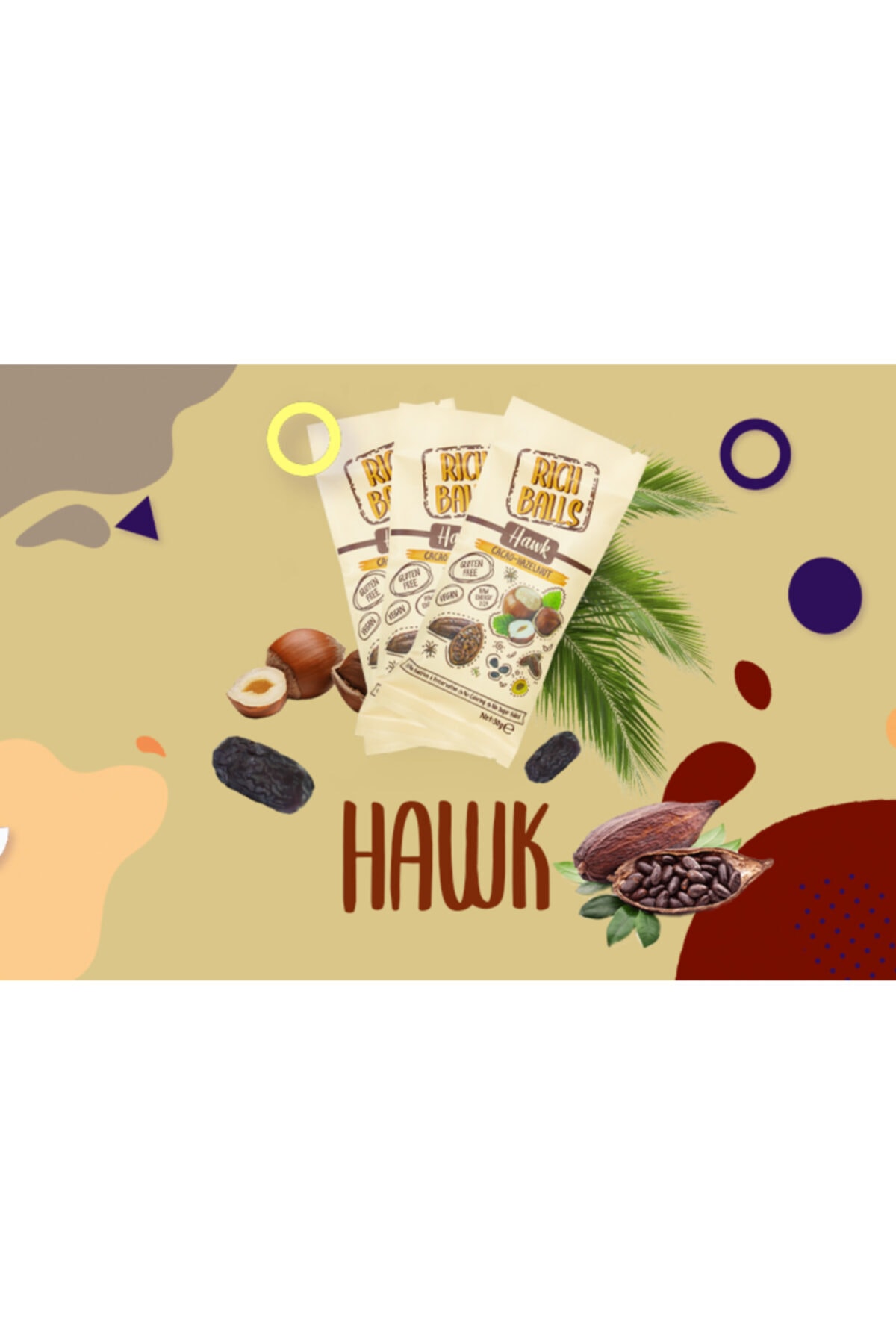 Rich Balls Hawk 24'lü Paket (%100 Doğal ,unsuz ,yağsız ,şekersiz ...