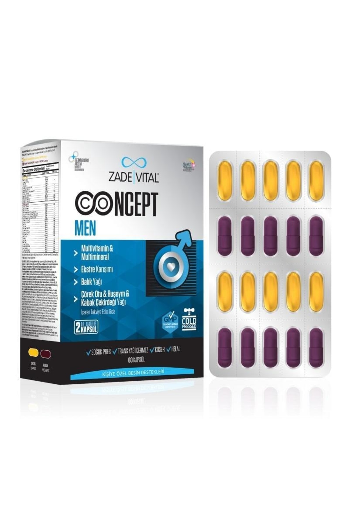 Zade Vital Concept Men 60 Kapsül Fiyatı, Yorumları - Trendyol