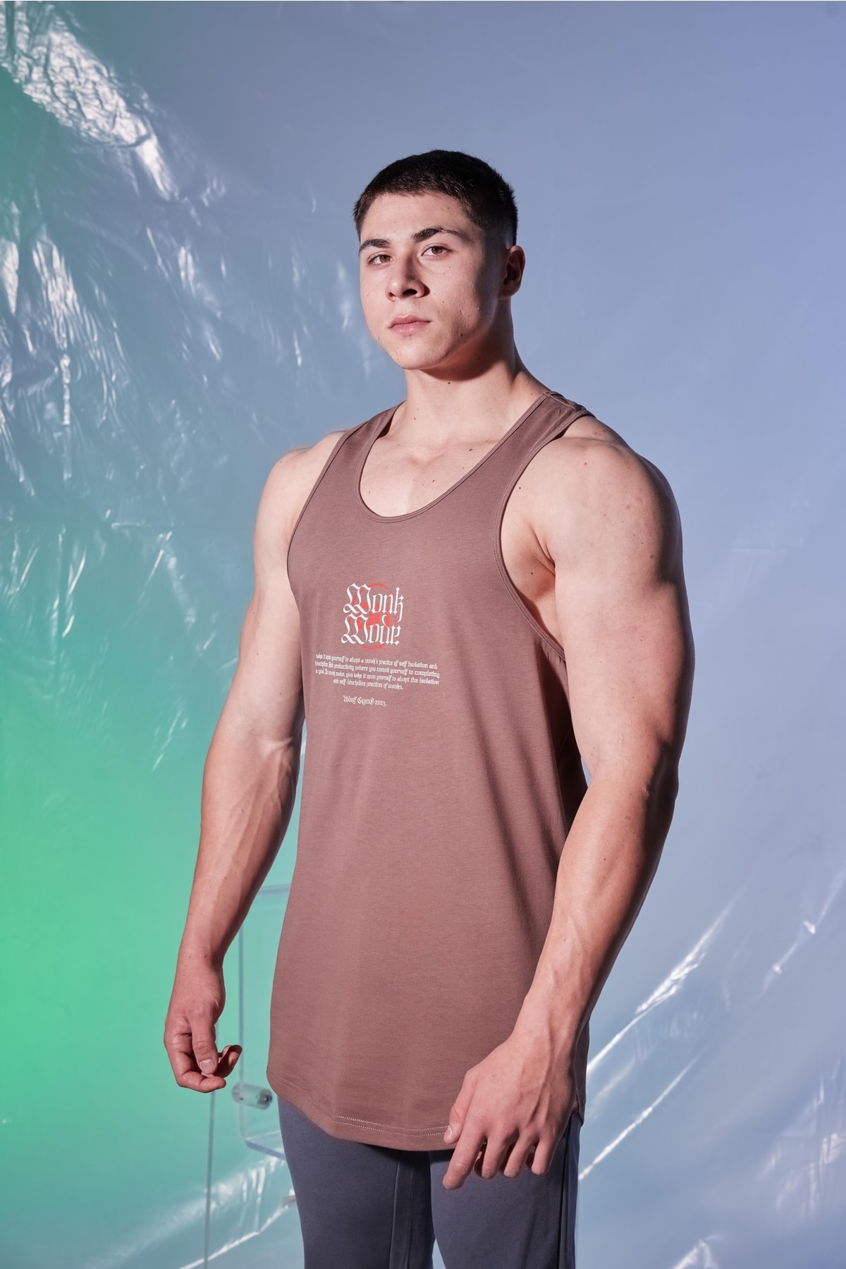 Woof Gym Monk Mode Baskı Klasik Atlet - Kakao - Fiyatı, Yorumları