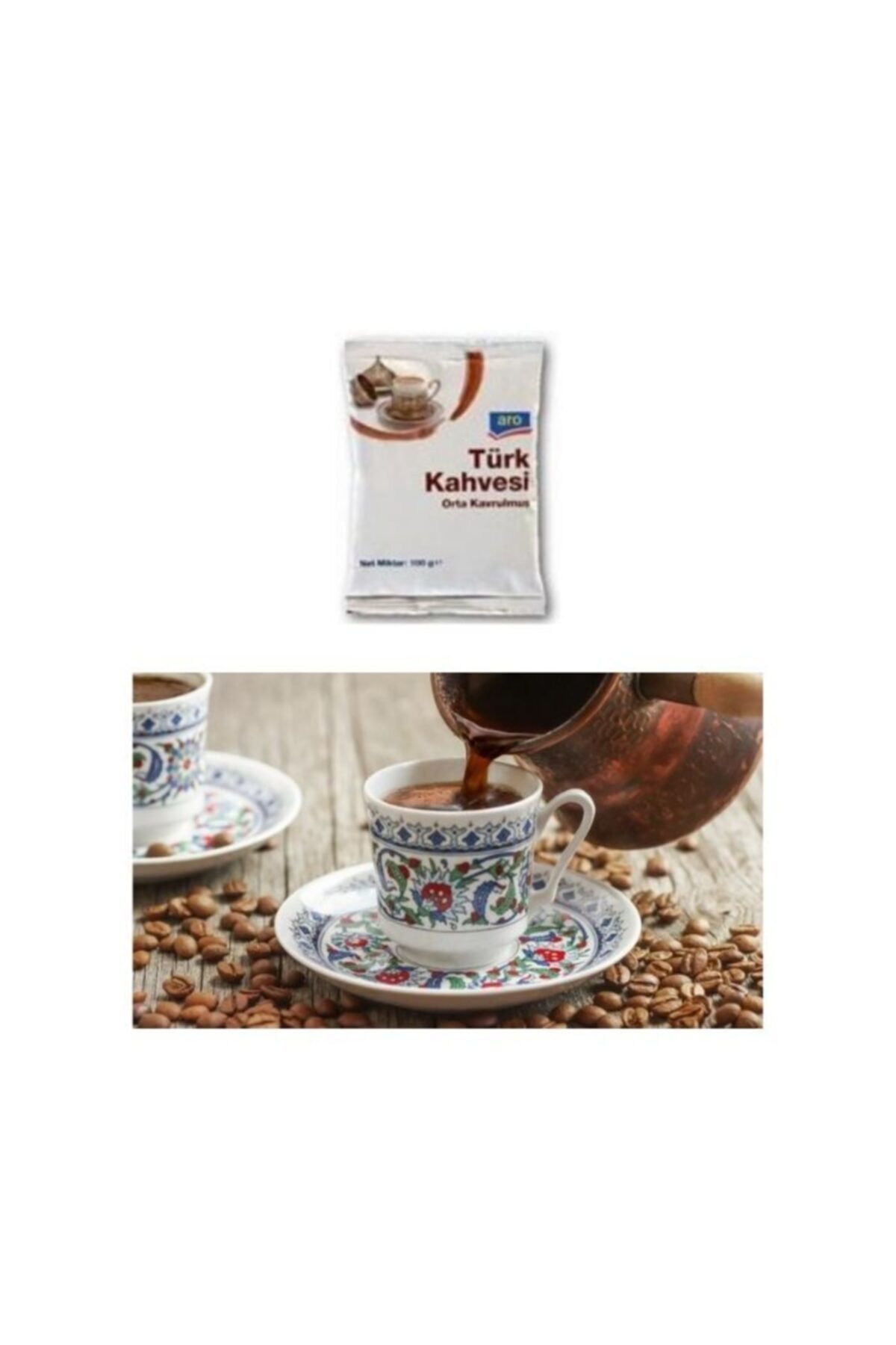 Aro 100 gr.Medium Roasted and Freshly Ground Turkish Coffee - Trendyol