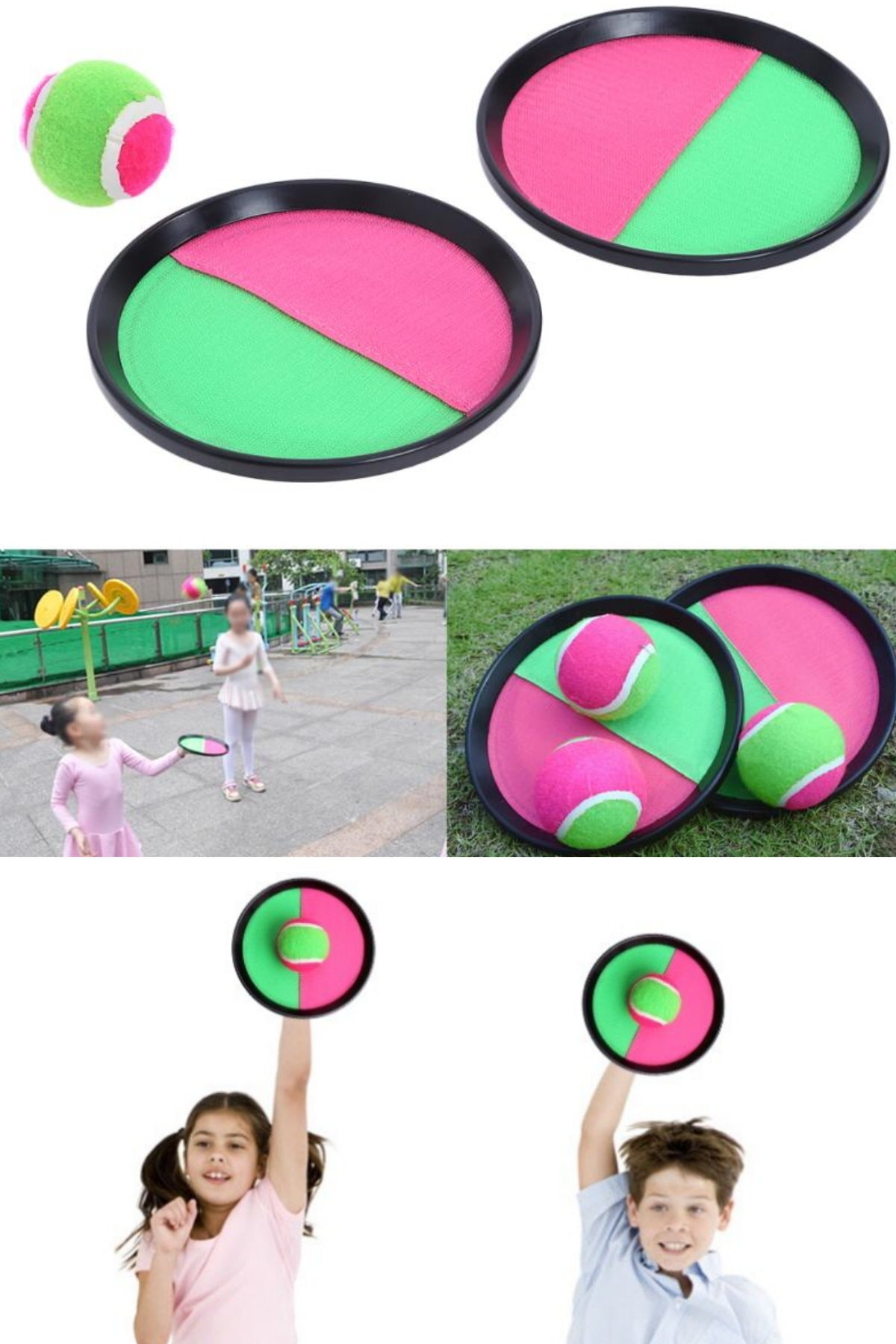 Utelips Açık Hava Sporları Ebeveyn-çocuk Yakalama Topu Oyuncak Yapışkan ...