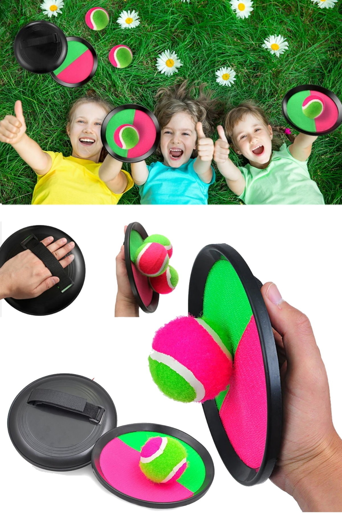 Utelips Açık Hava Sporları Ebeveyn-çocuk Yakalama Topu Oyuncak Yapışkan ...