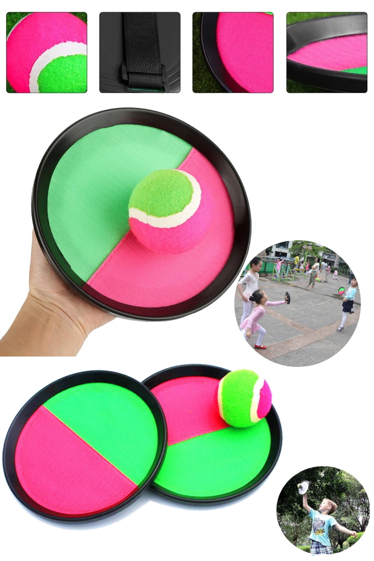 Utelips Açık Hava Sporları Ebeveyn-çocuk Yakalama Topu Oyuncak Yapışkan ...