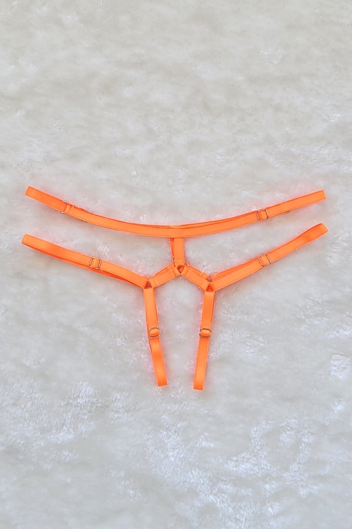 Secret Passion Lingerie Women's Flexible Rubber Neon Orange String ...