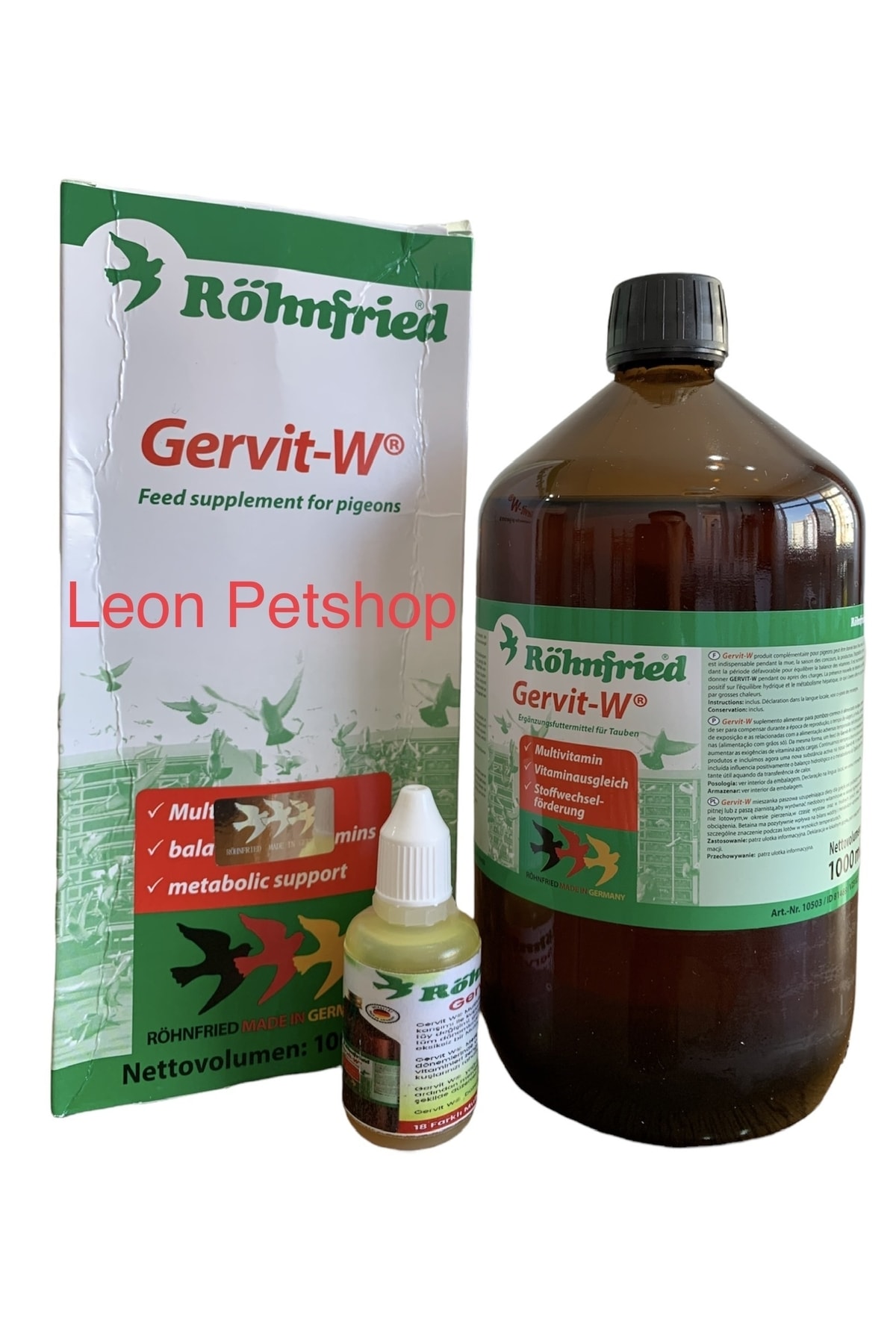 10 Crosby Kafes Kuşları Için Vitamin, Röhnfried Gervit-w Multivitamin ...