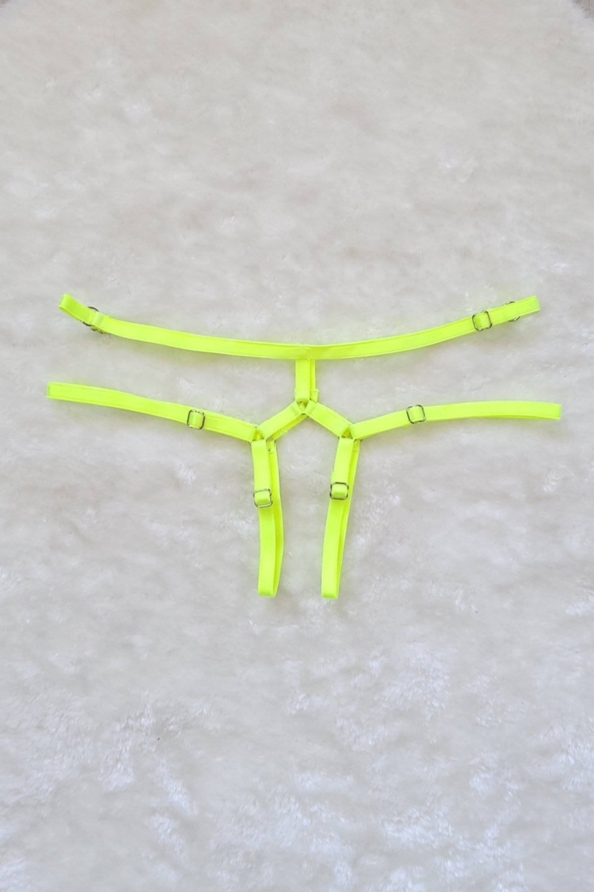 Secret Passion Lingerie Women's Flexible Rubber Neon Yellow String ...