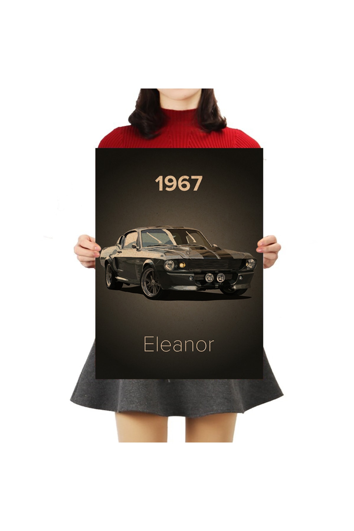 Caph Design 1967 Ford Eleanor Mustang Vintage Kraft Poster - 33x48cm ...
