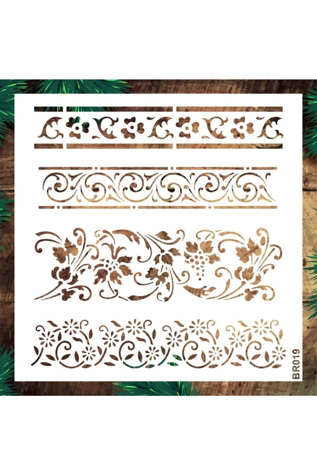 ehobici Duvar Dekor Stencil Şablon (40x40) Br-019 Fiyatı, Yorumları - Trendyol